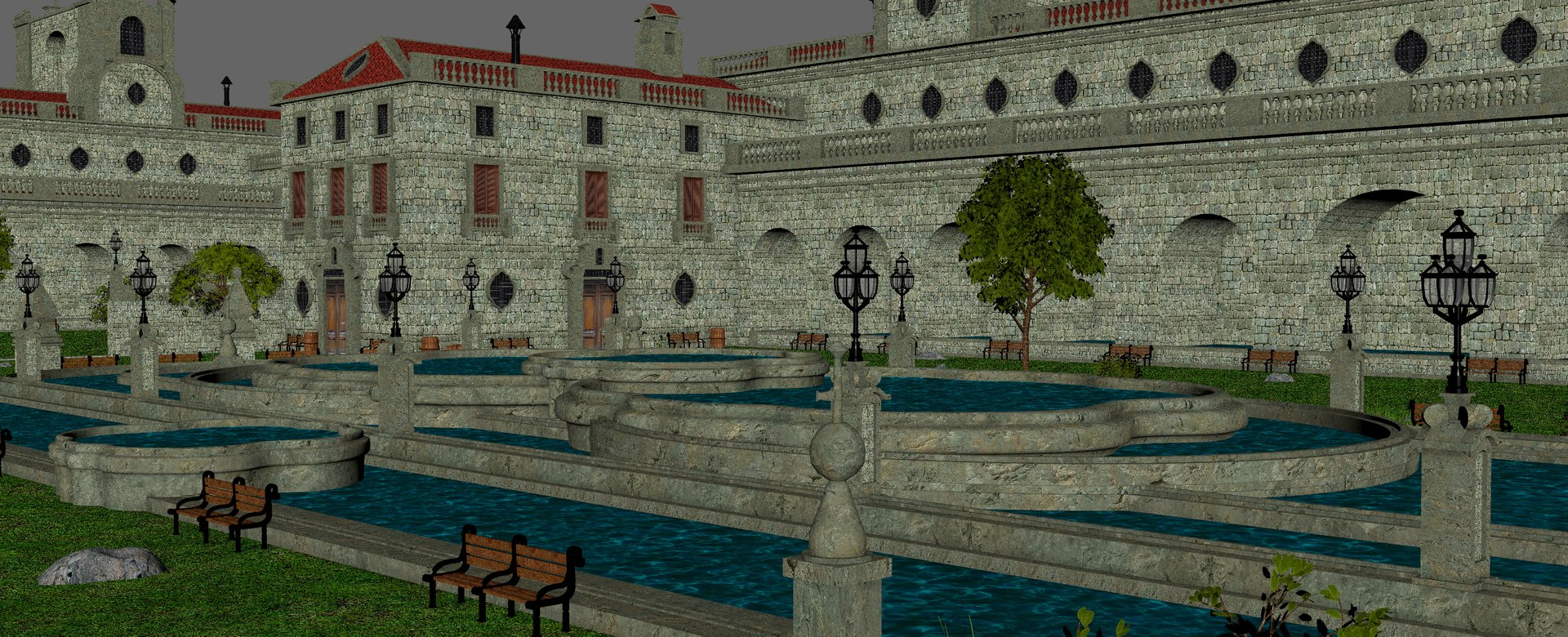 Classic Monastery Medieval 3D - TurboSquid 1390238
