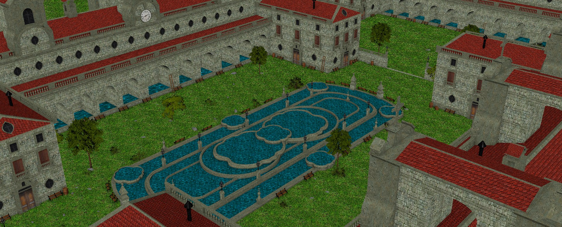 Classic Monastery Medieval 3D - TurboSquid 1390238