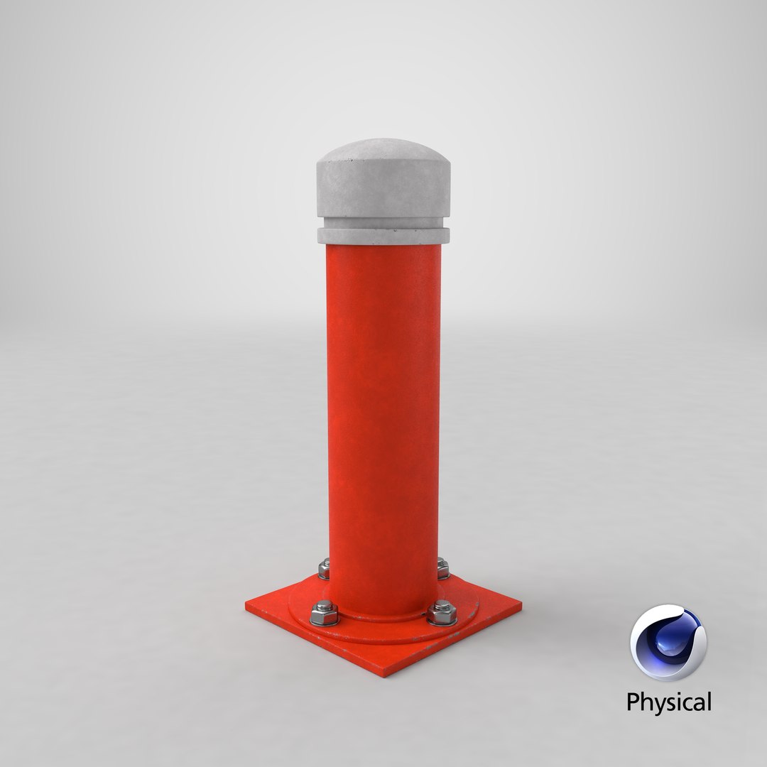 3D Road Safety Bollard V1 - TurboSquid 2032812
