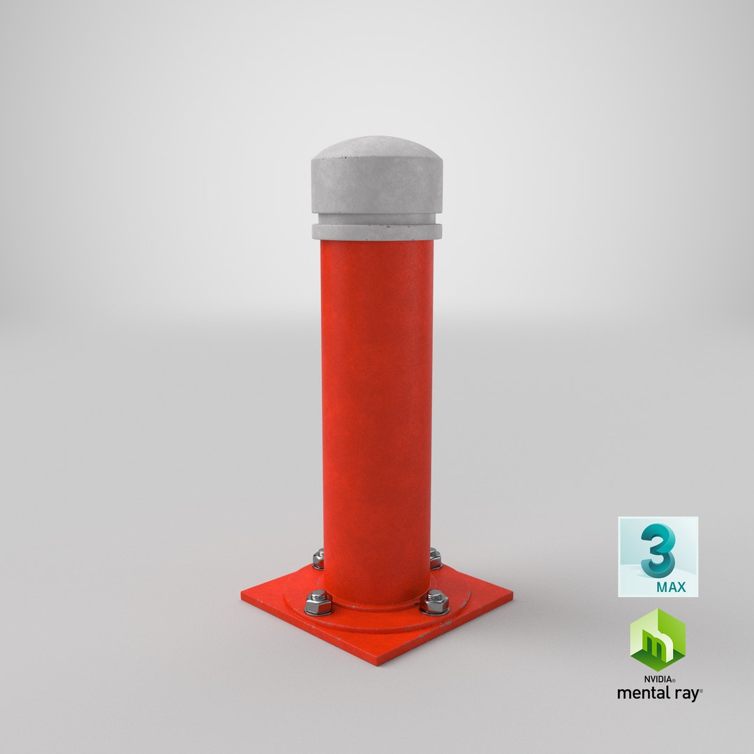 3D Road Safety Bollard V1 - TurboSquid 2032812