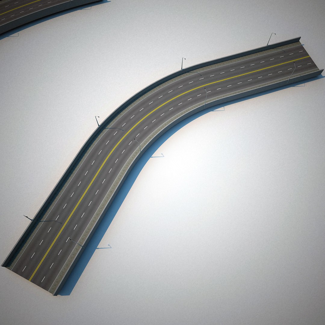 road set modelled 3d model