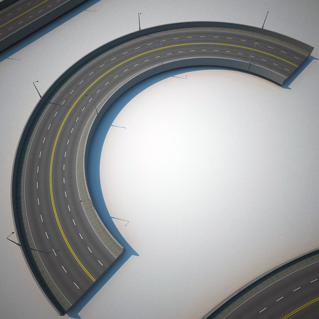 road set modelled 3d model