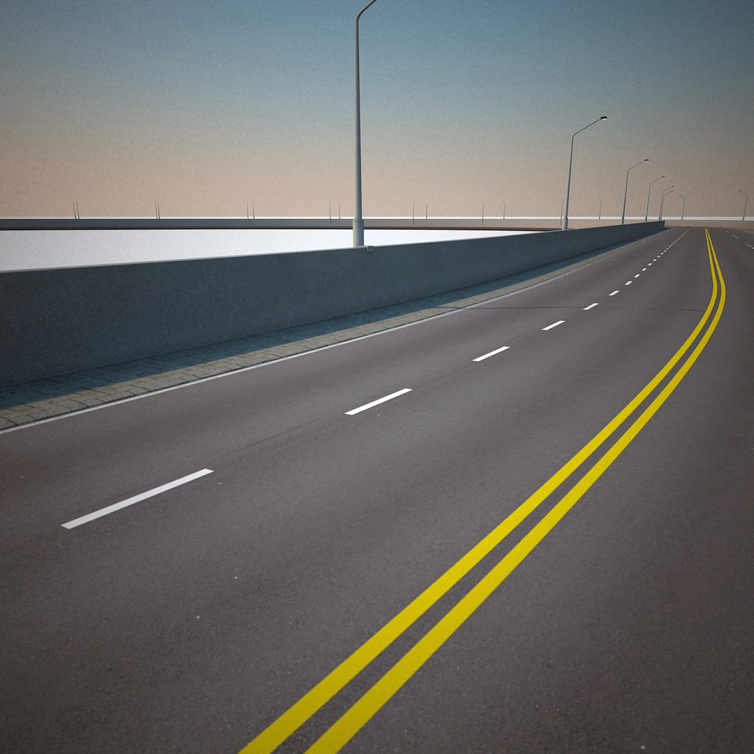 road set modelled 3d model