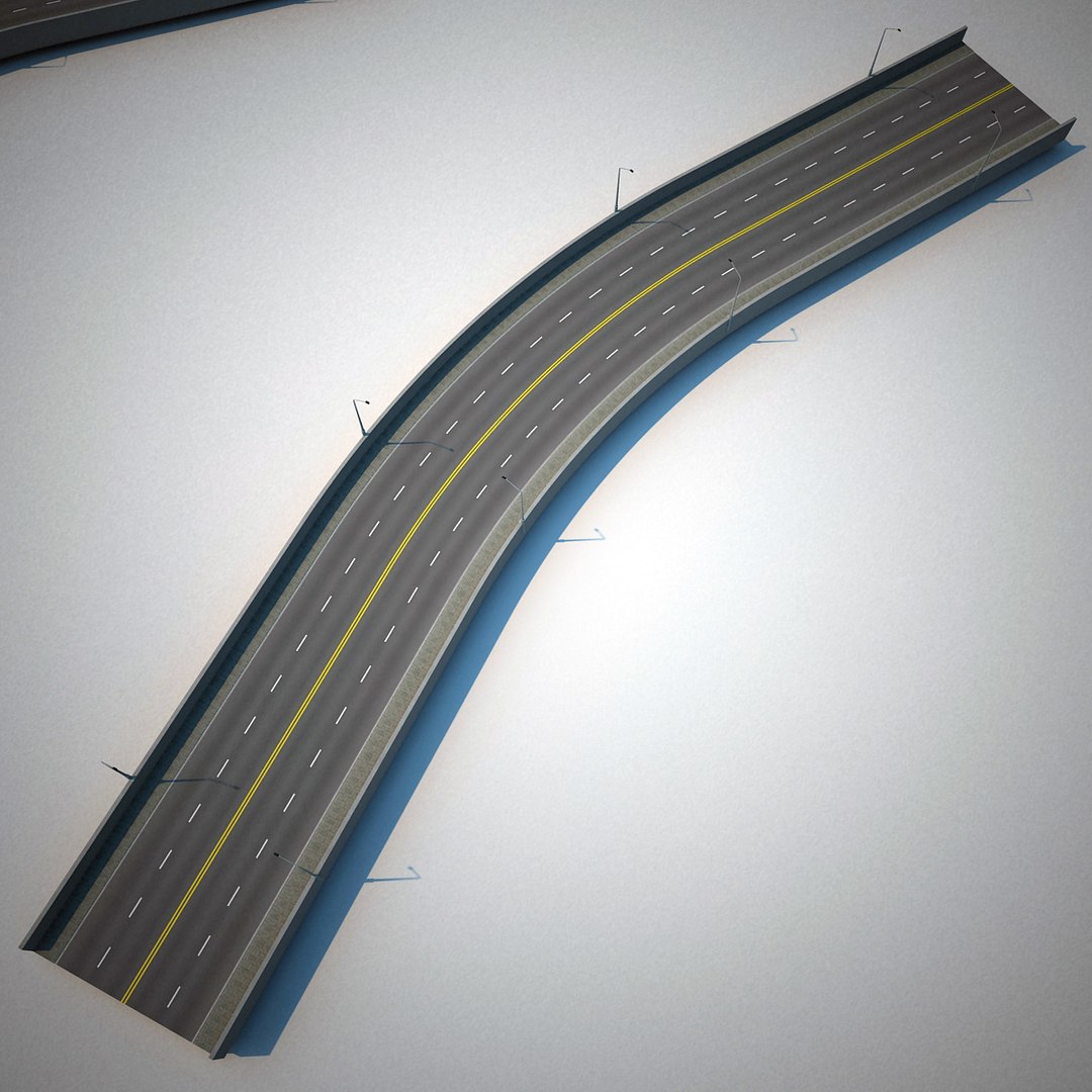 road set modelled 3d model