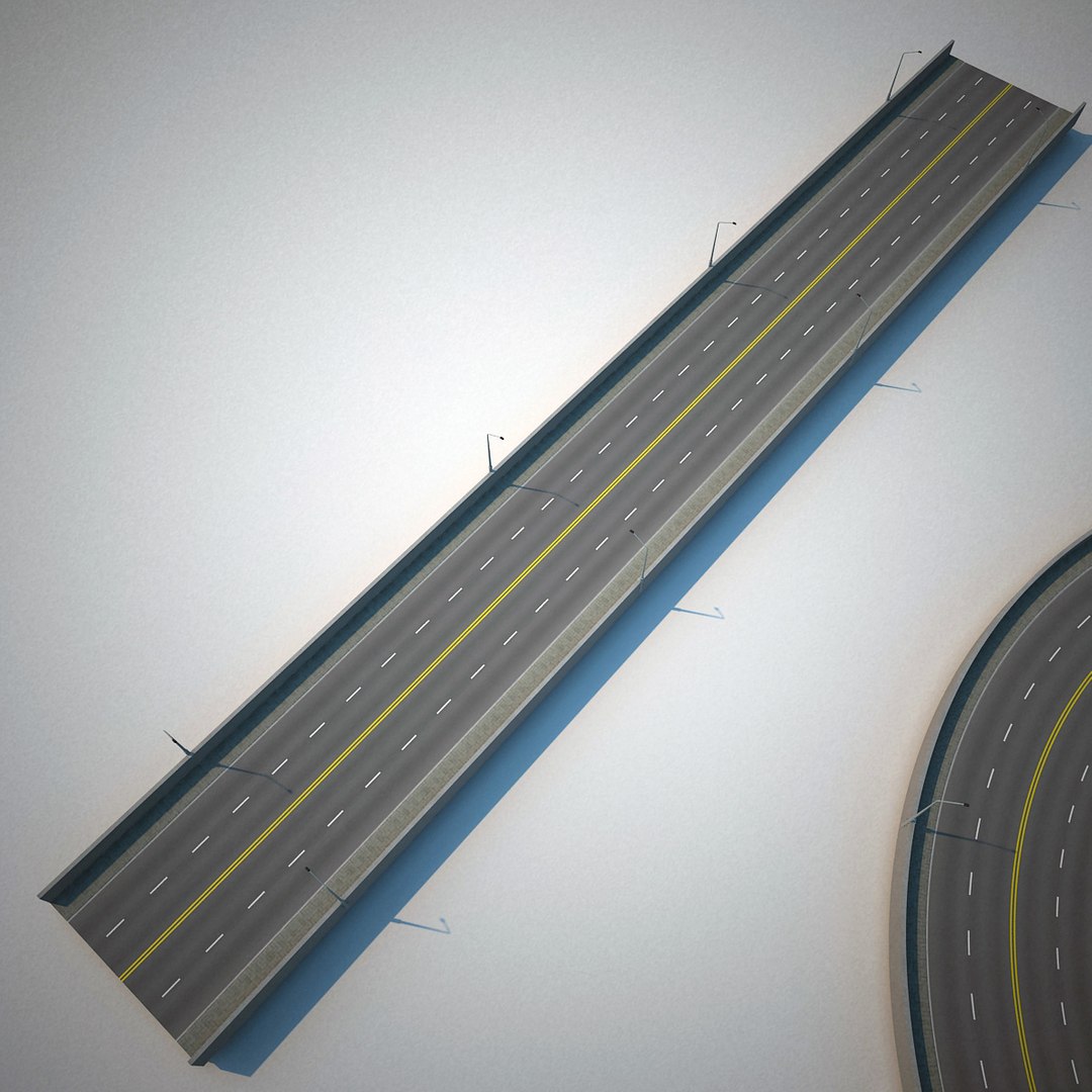 road set modelled 3d model