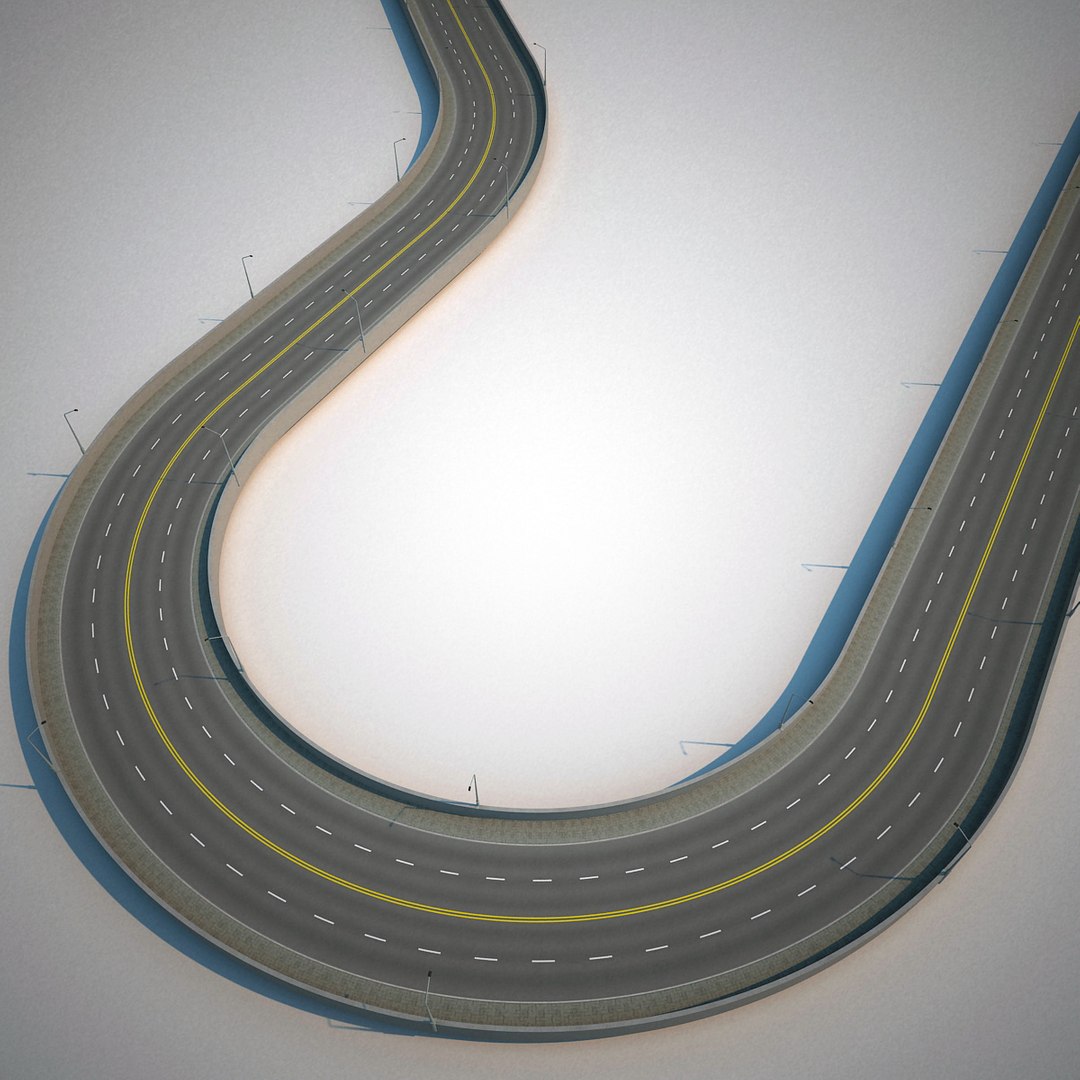 road set modelled 3d model