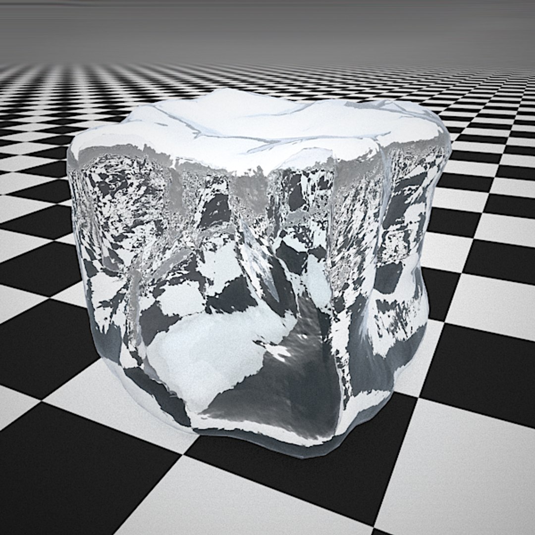 3d model realistic ice cube