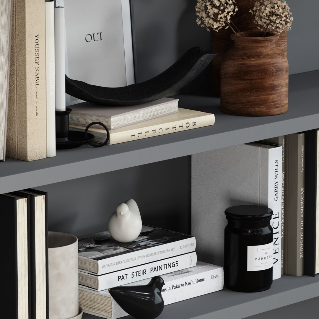 Decor Shelf Set Zara Home 14 3D Model - TurboSquid 1797447