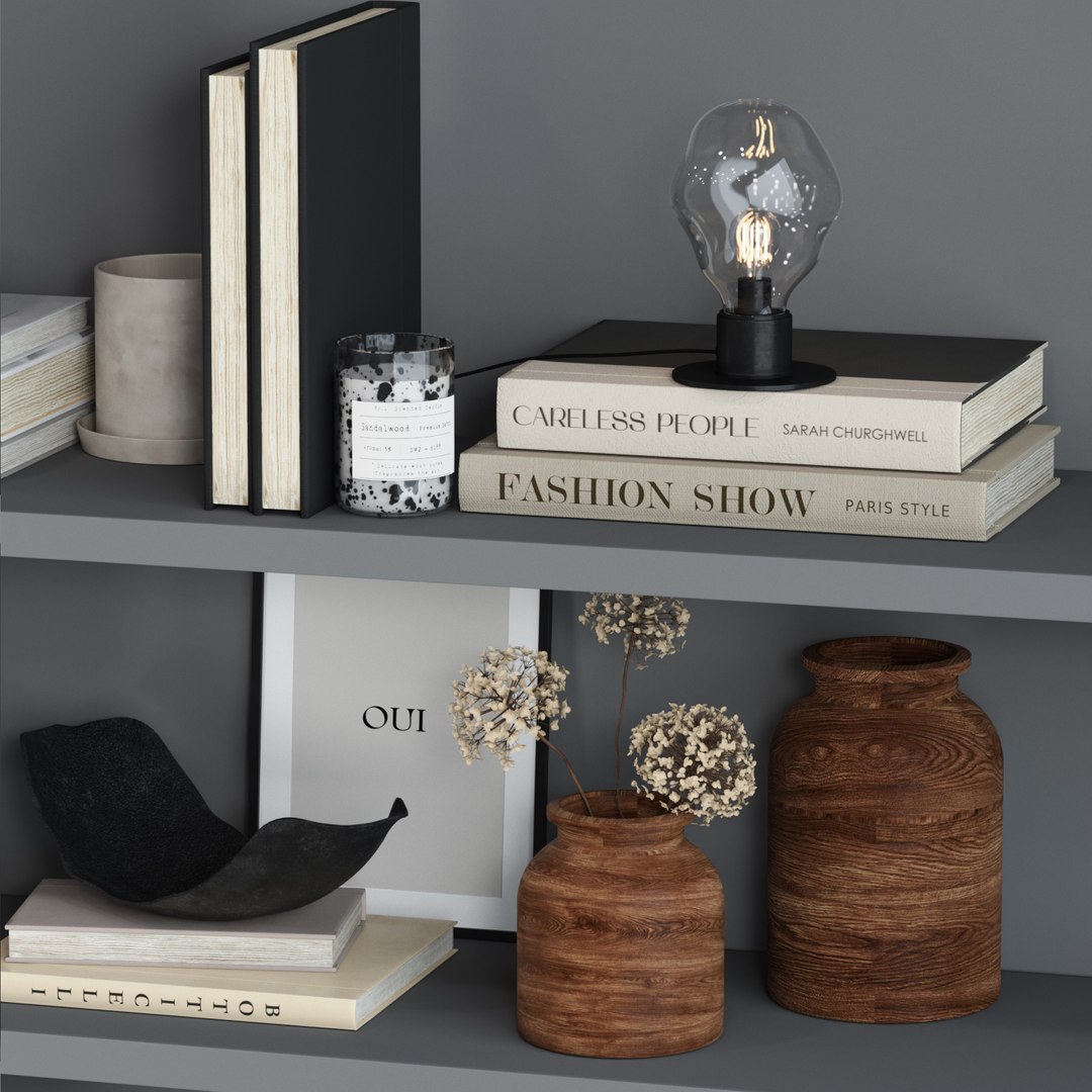 Decor Shelf Set Zara Home 14 3D Model - TurboSquid 1797447