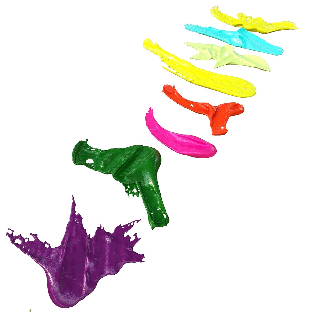Paint Smears 3D Model - TurboSquid 2457716