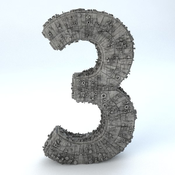 3D numbers - model - TurboSquid 1566595