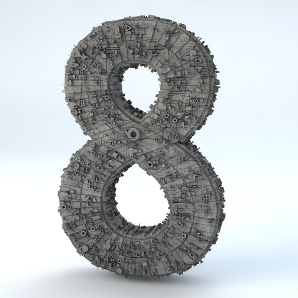 3D numbers - model - TurboSquid 1566595