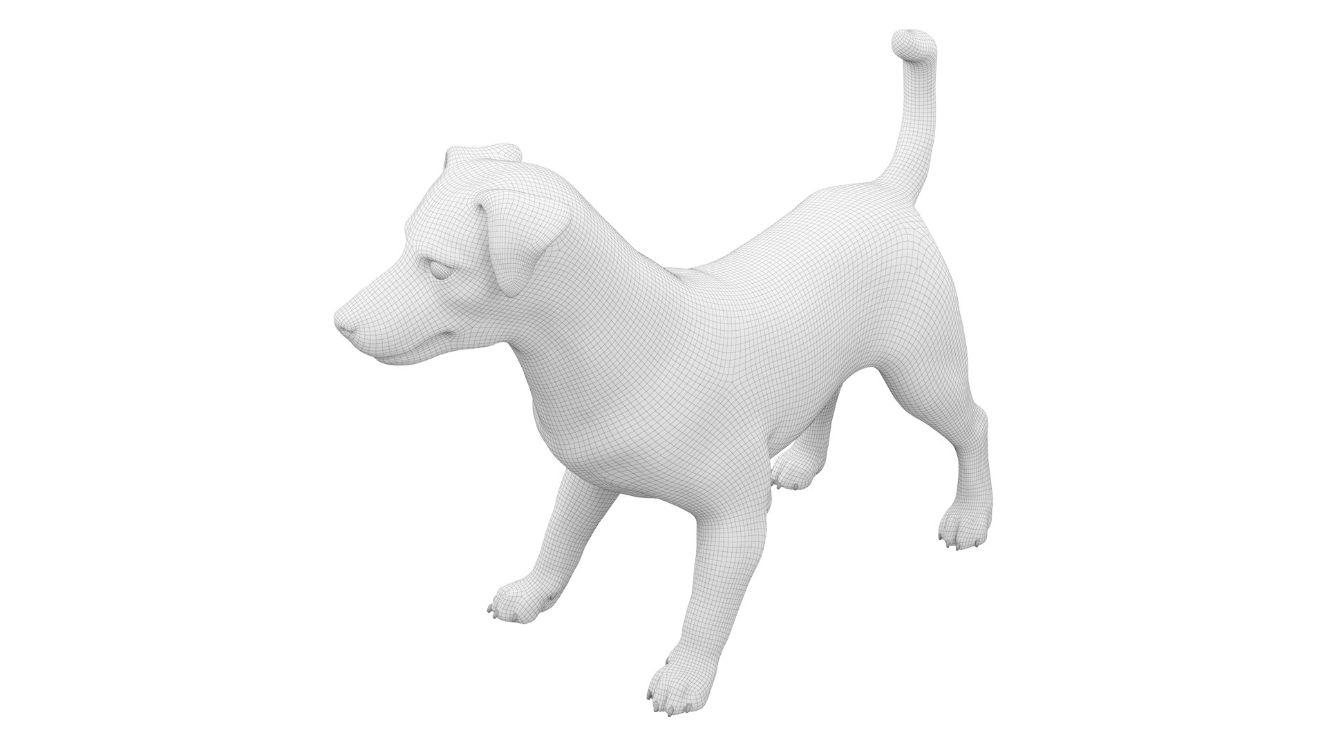 3D Metal Dog Sculpture - TurboSquid 2400738