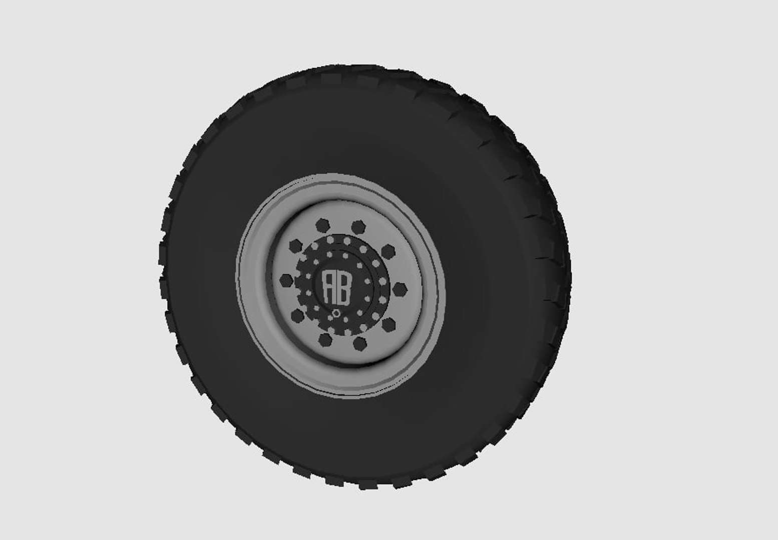 3d model wheel
