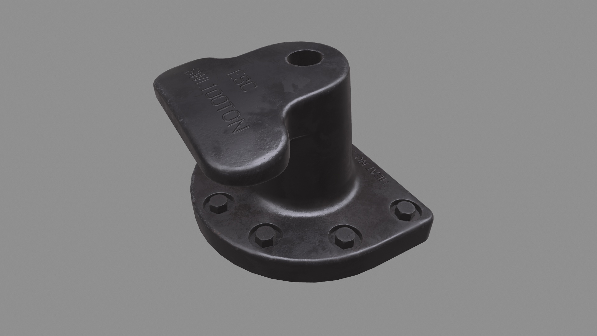 T-Head Mooring Bollard 3D Model - TurboSquid 2039873