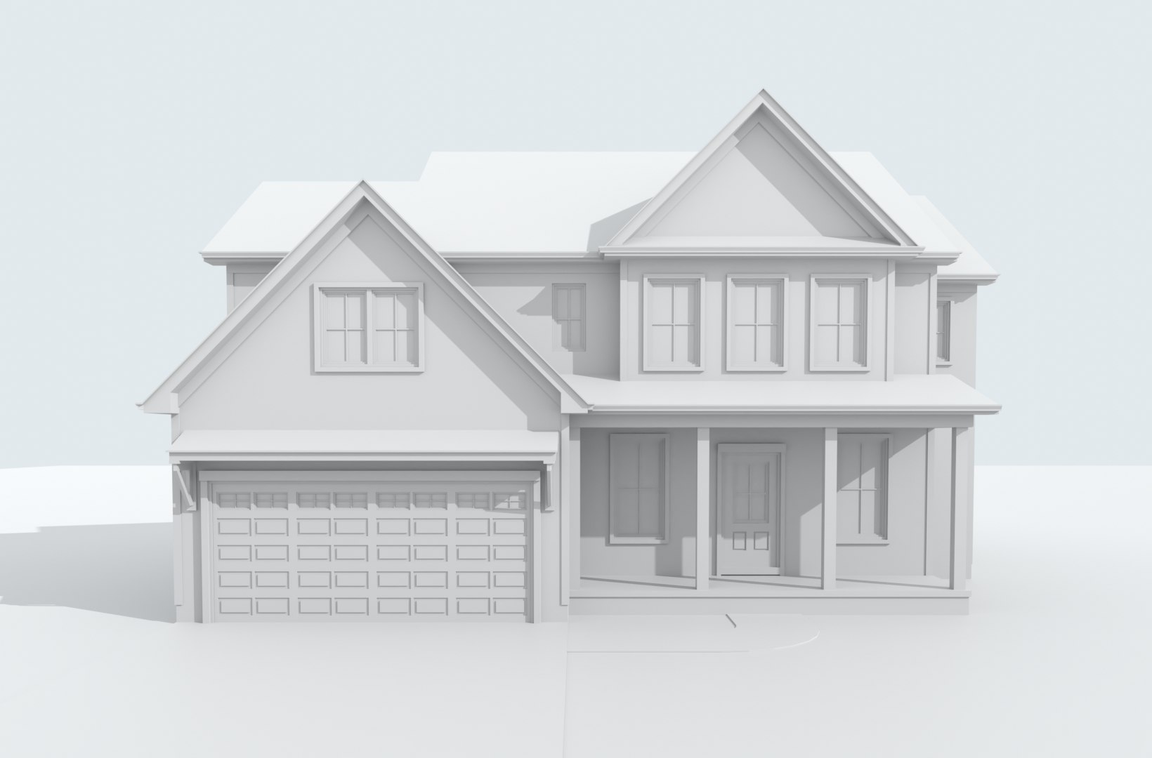 House Real Estate 3D Model - TurboSquid 1583988