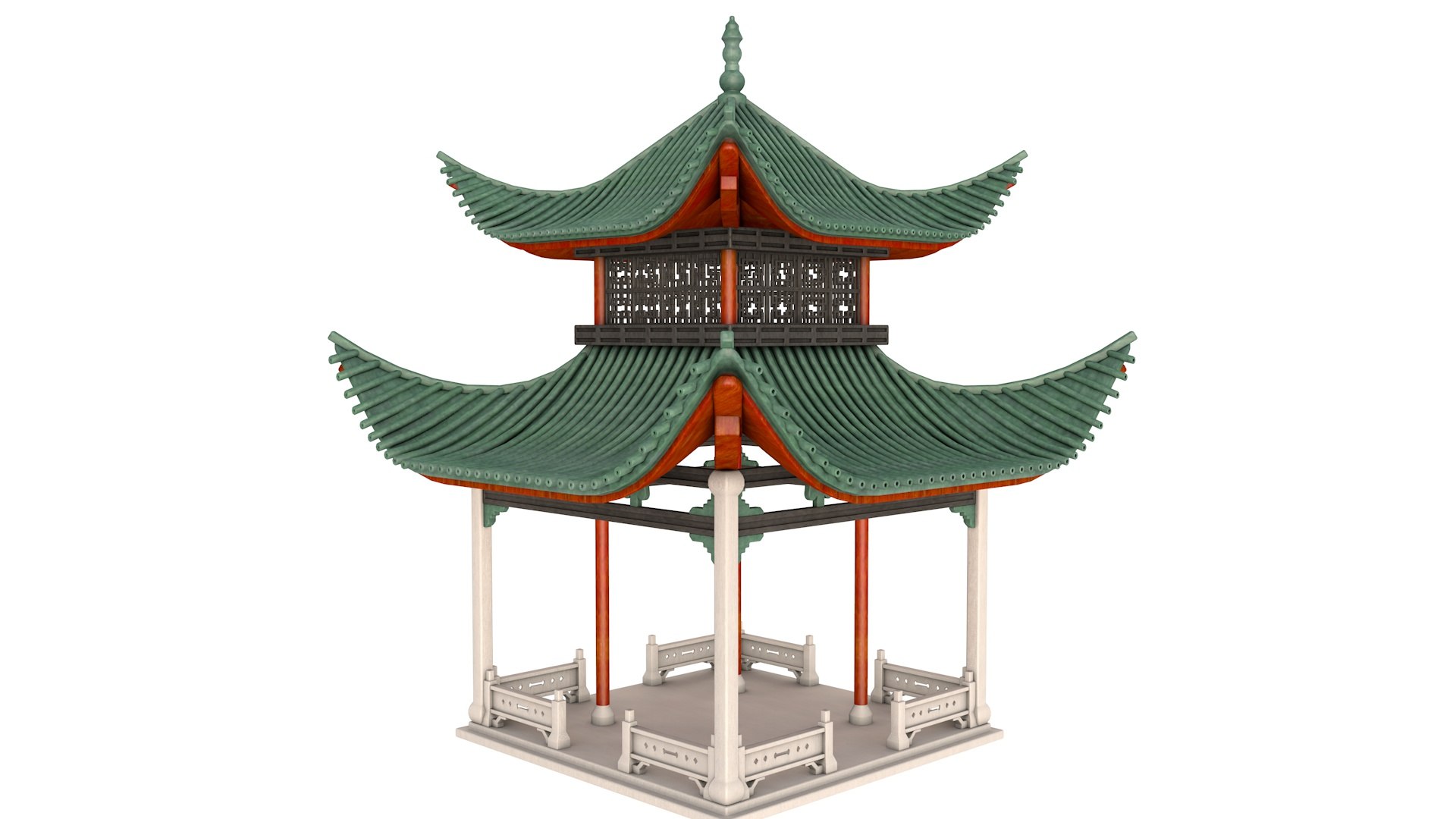 Chinese Pagoda Collection 3D Model - TurboSquid 2017080