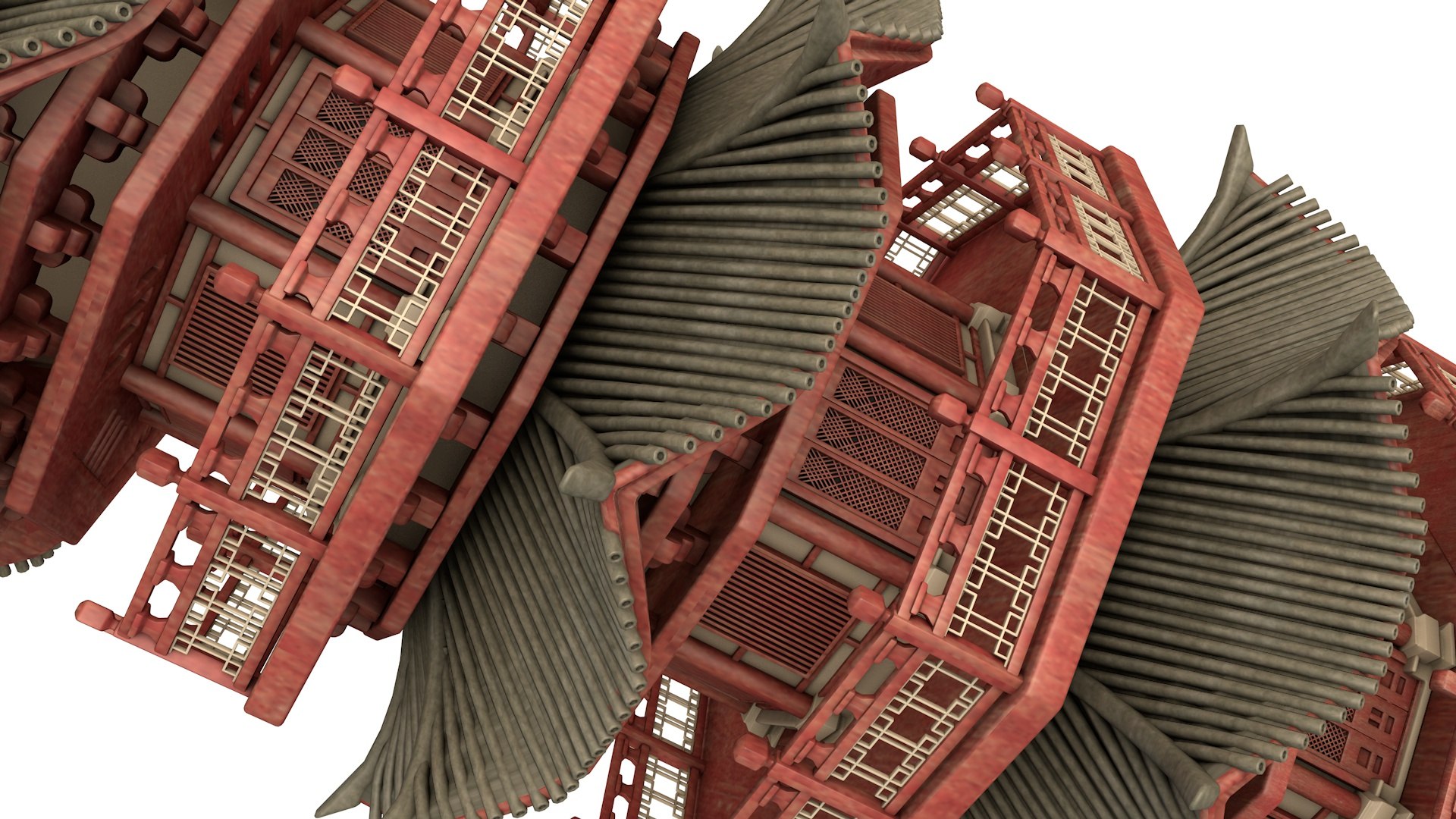 Chinese Pagoda Collection 3D Model - TurboSquid 2017080