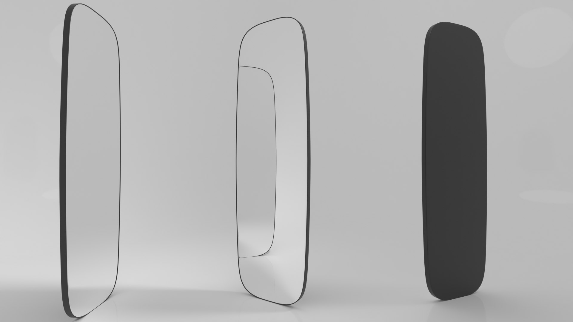 Alyson square wall mirror 3D model - TurboSquid 2074631