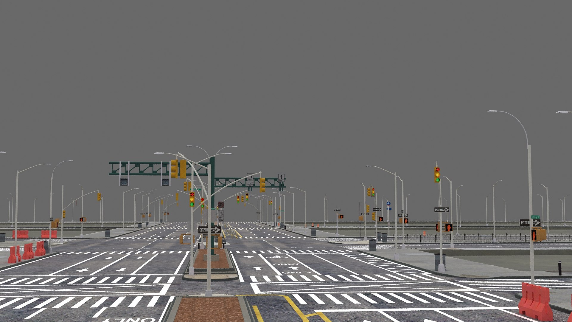 3D road city model - TurboSquid 1692991