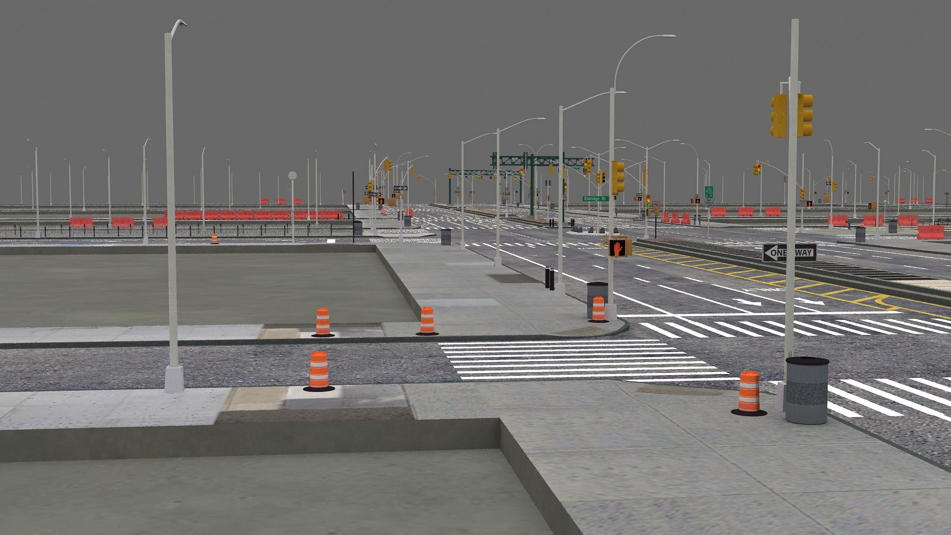 3D road city model - TurboSquid 1692991