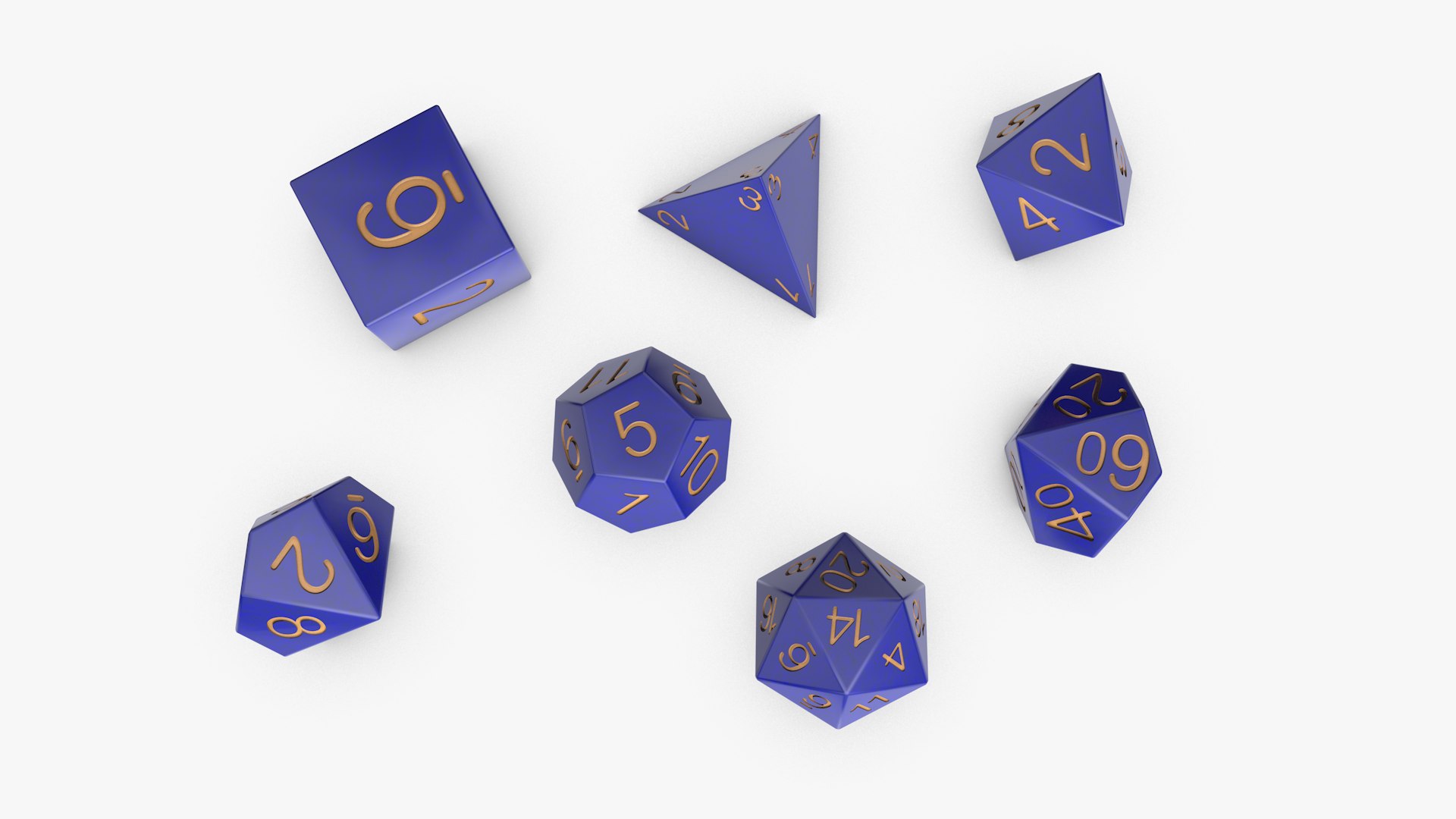 3D Model Role Playing Dice Set - TurboSquid 1877852