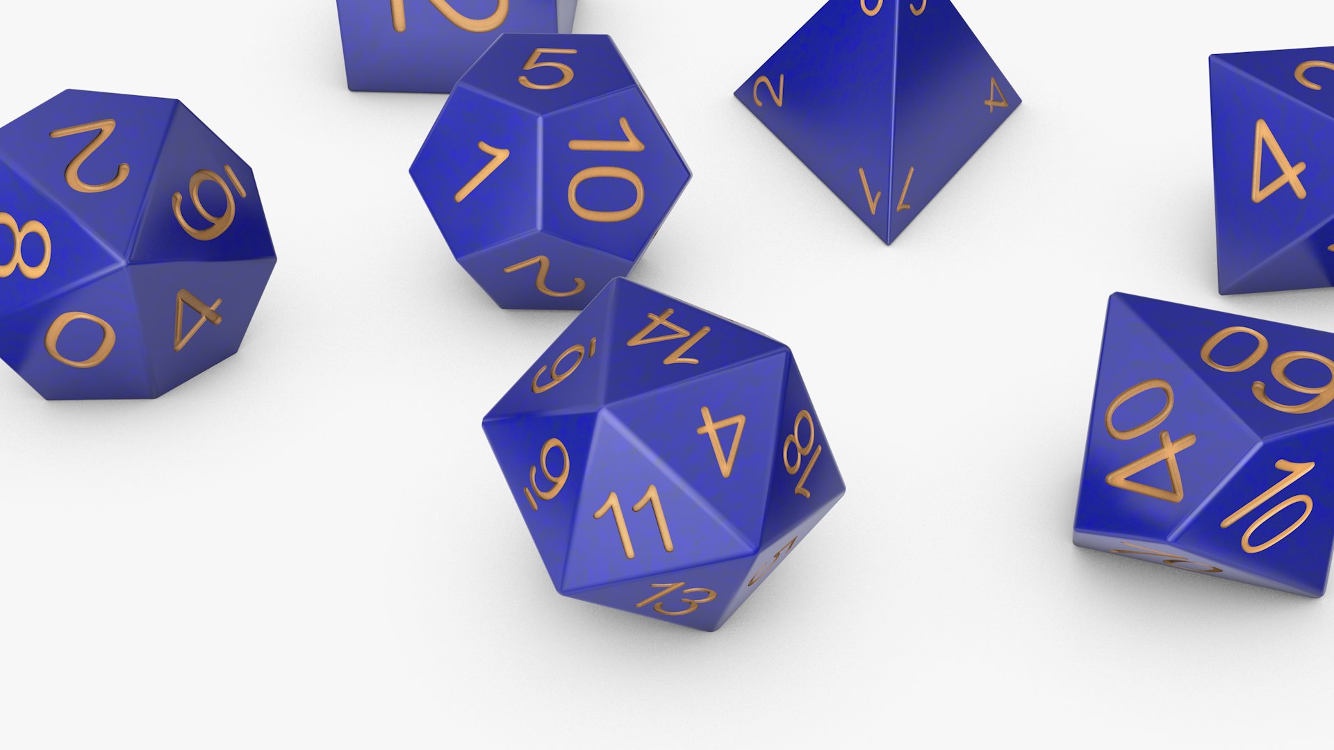 3D Model Role Playing Dice Set - TurboSquid 1877852