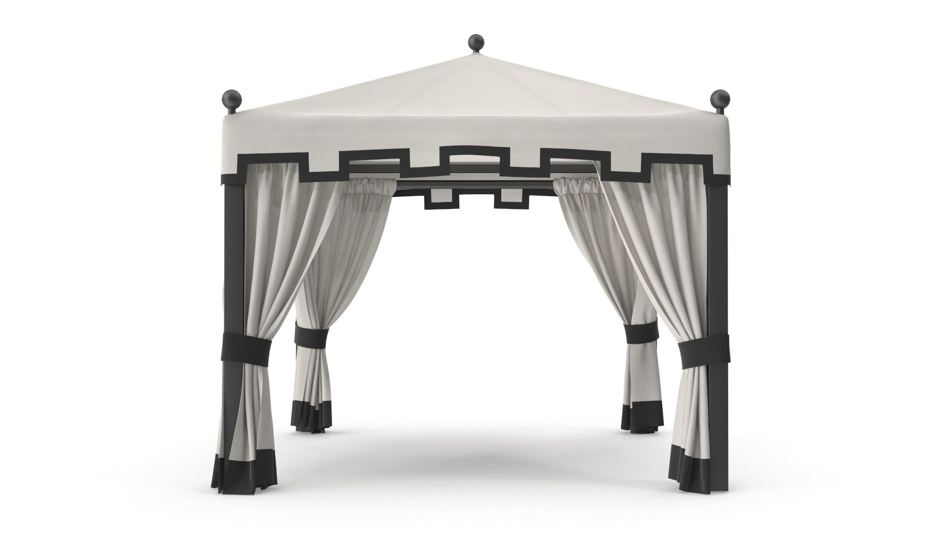 3D Outdoor Tent With Fabric Curtains Model - TurboSquid 1734577