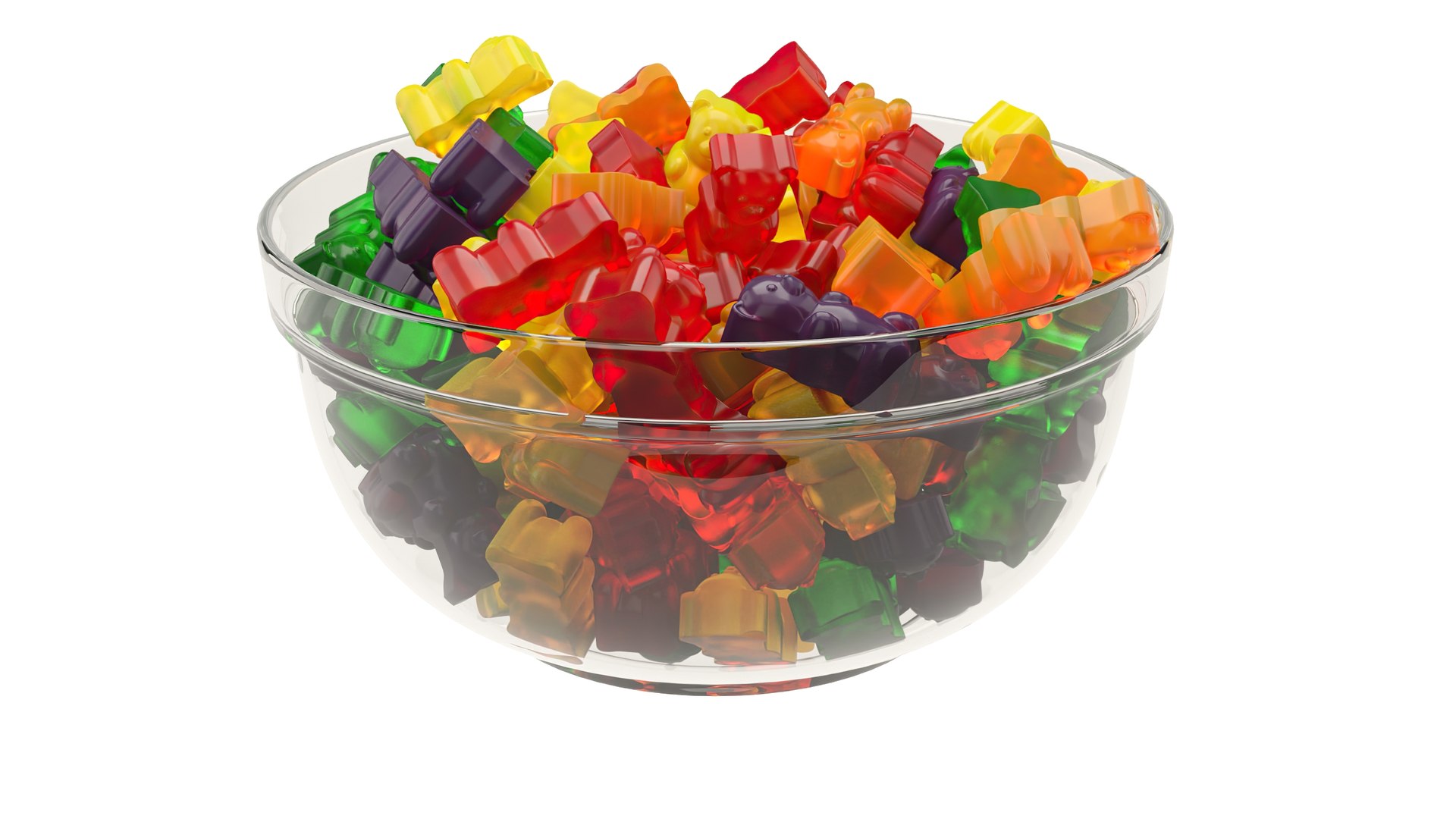Gummy Bears In A Bowl Model - TurboSquid 1891024