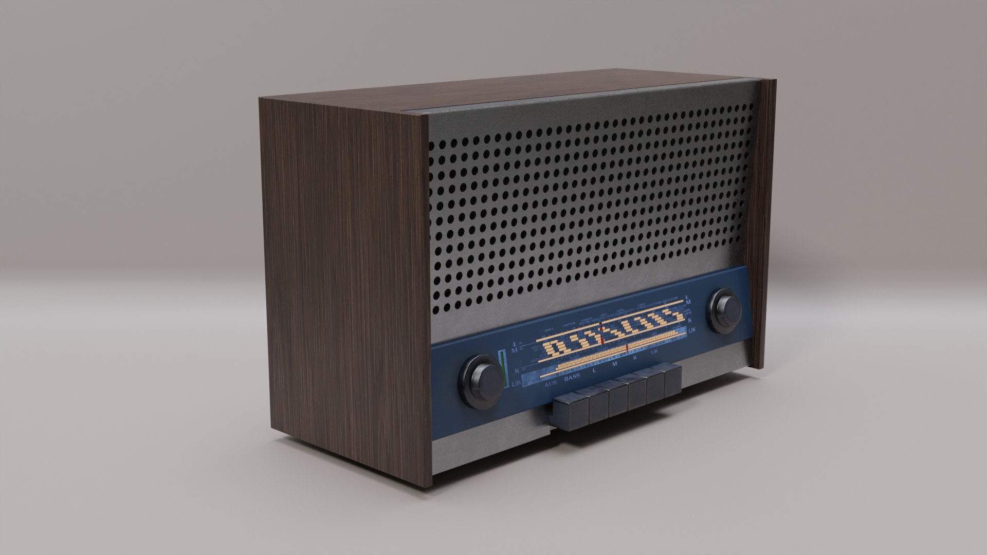 Broadcast Receiver Nordmende M2000 V25 3D Model - TurboSquid 2139114