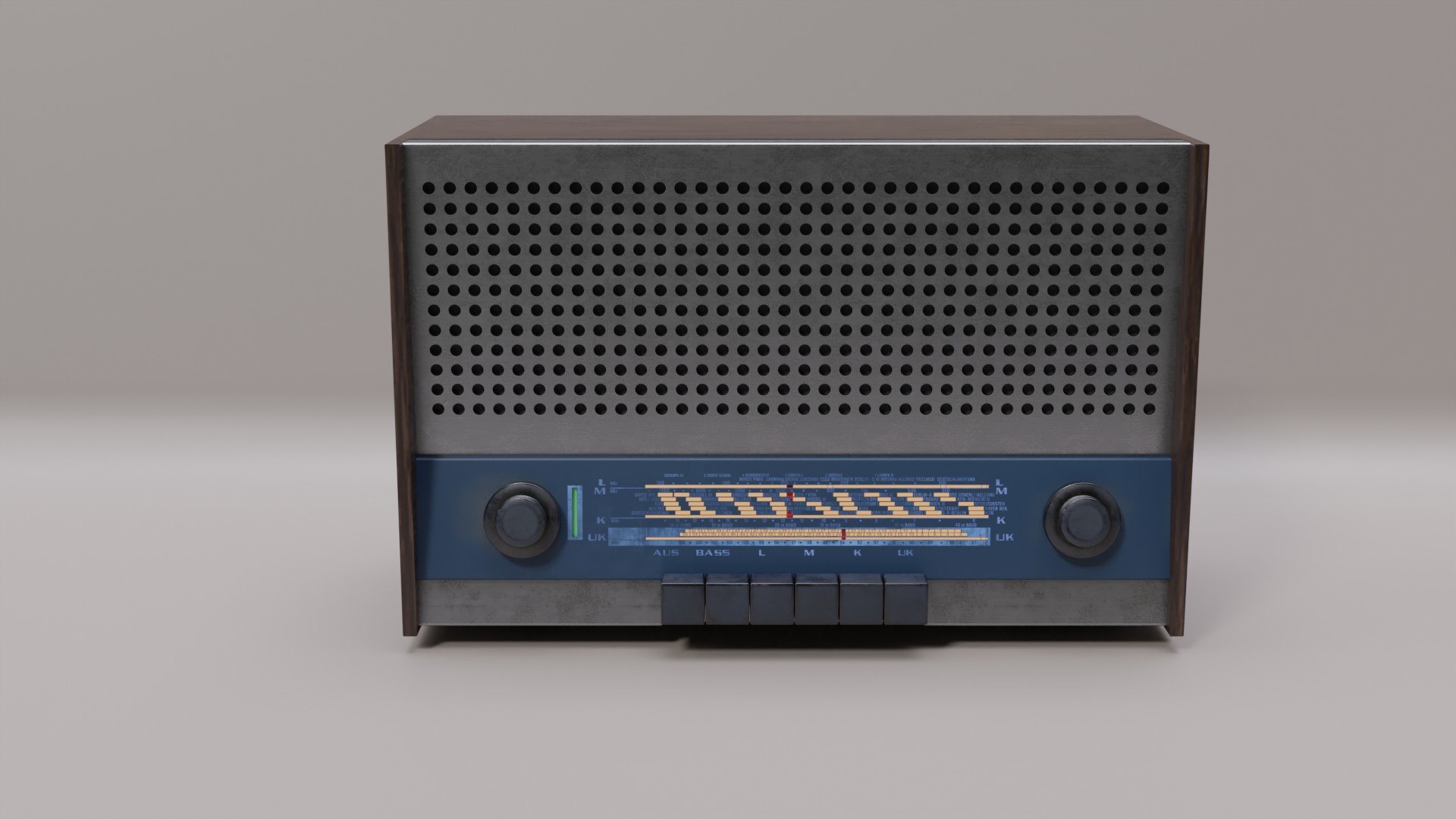 Broadcast Receiver Nordmende M2000 V25 3D Model - TurboSquid 2139114