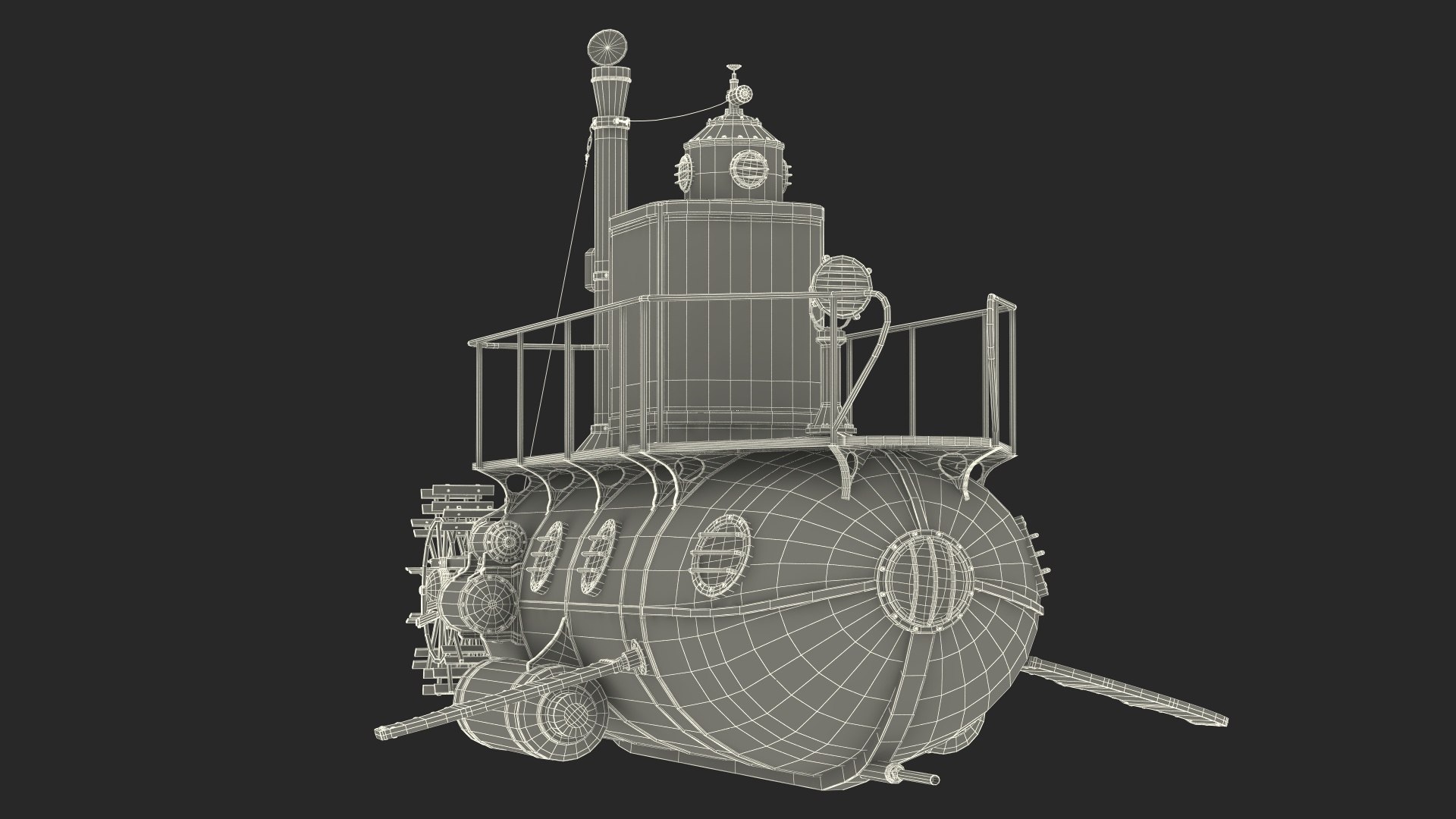 3D Old Rusty Submarine - TurboSquid 2121394