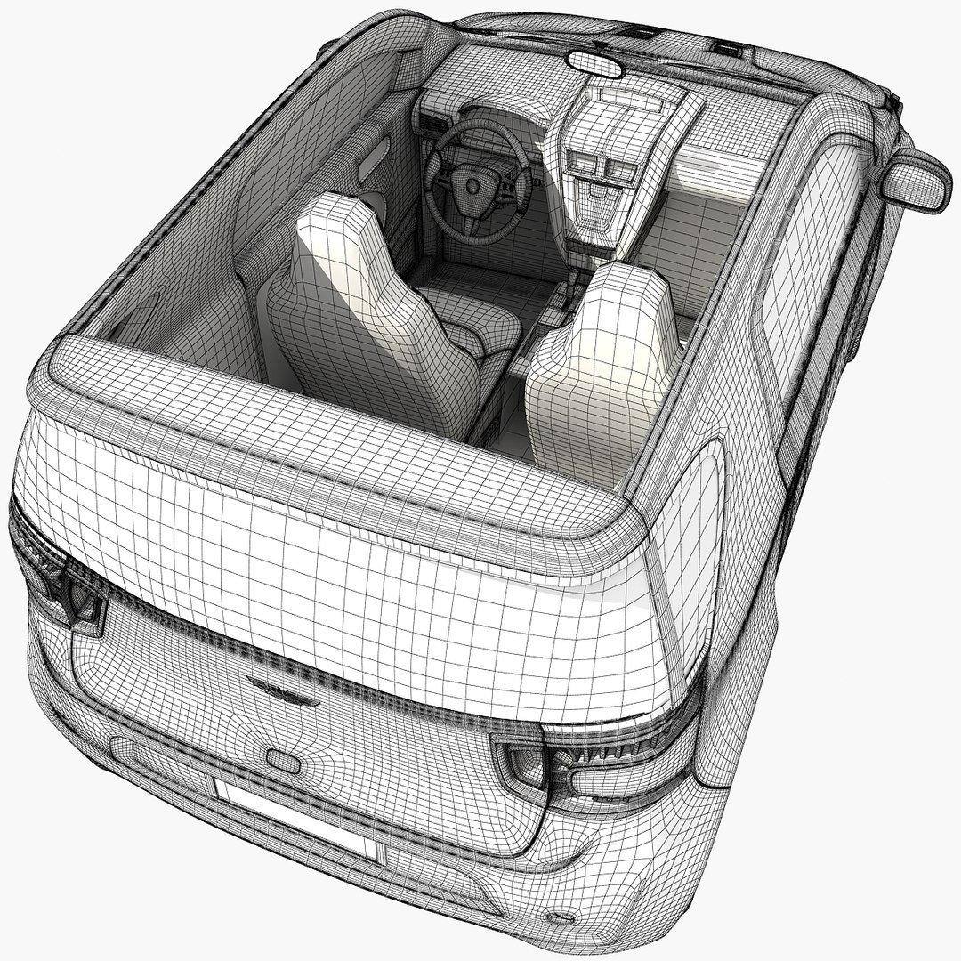 3d model aston martin cygnet car