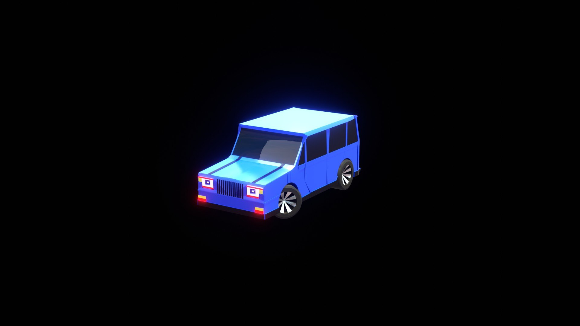 3D Model Realistic Low Poly Jeep For Games Renders VR Projects ...