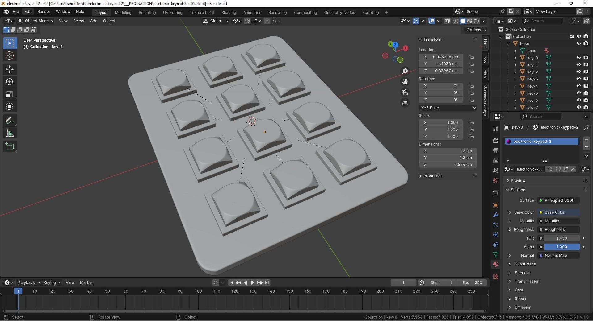 Electronic Keypad 2 3D Model - TurboSquid 2217982