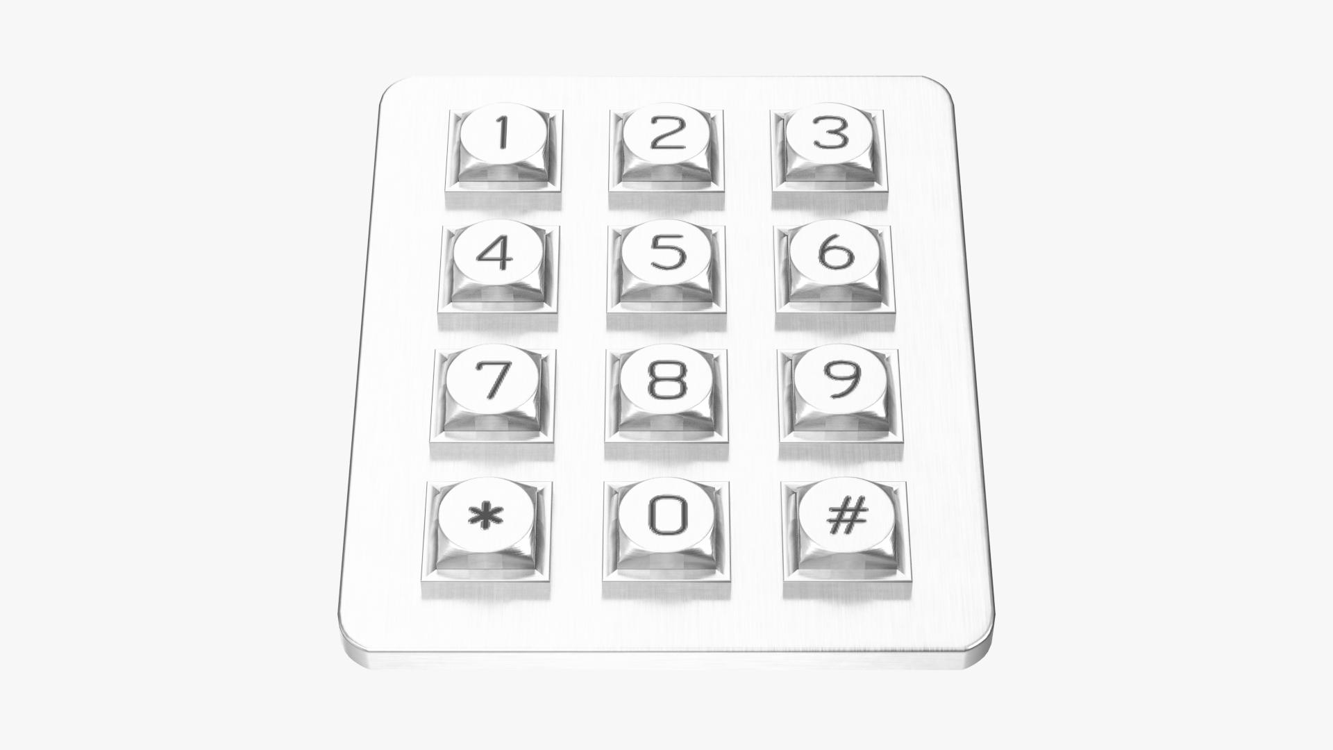 Electronic Keypad 2 3d Model Turbosquid 2217982