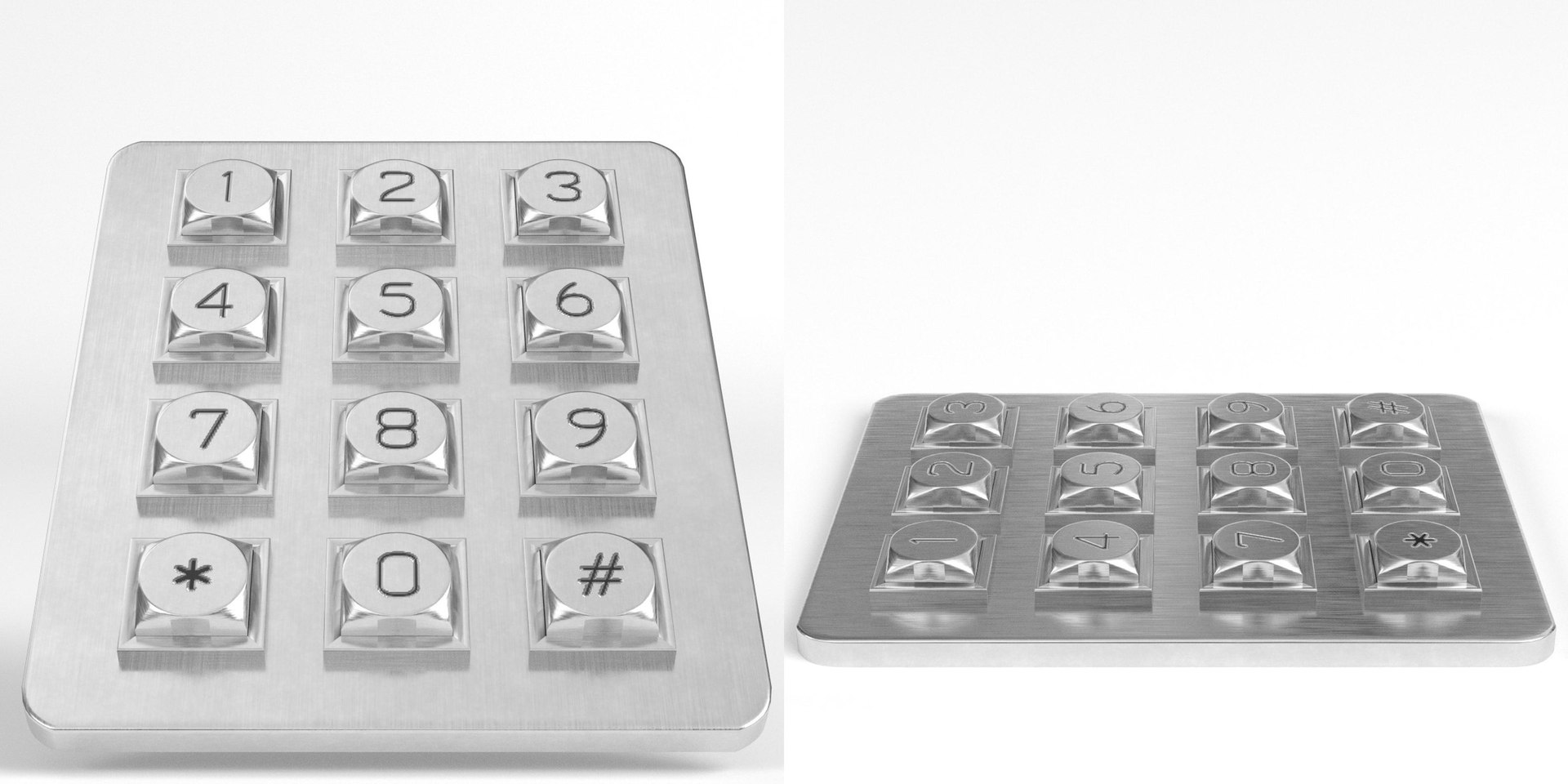 Electronic Keypad 2 3D Model - TurboSquid 2217982
