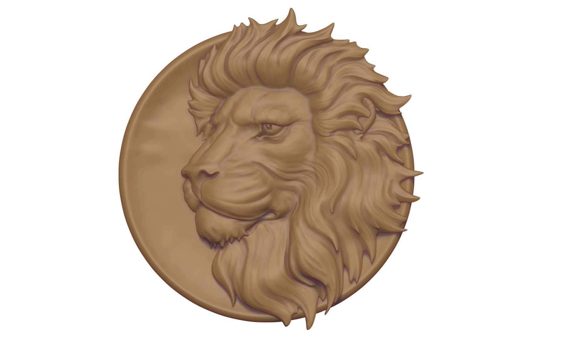 Lion Head Statue Animal Sculpture STL 3D Model - TurboSquid 2283209