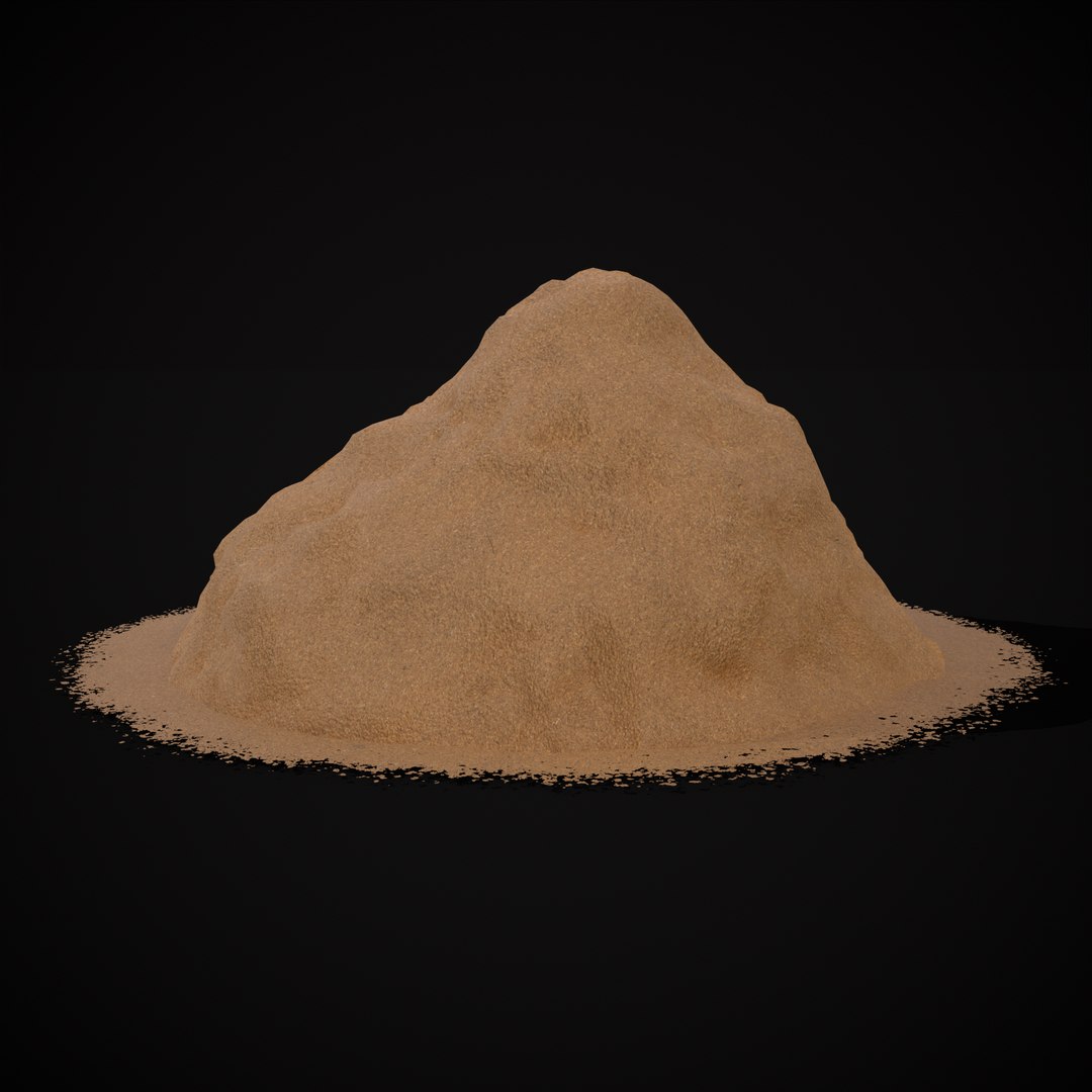 3D Model Wheat Grain Piles - TurboSquid 2035008
