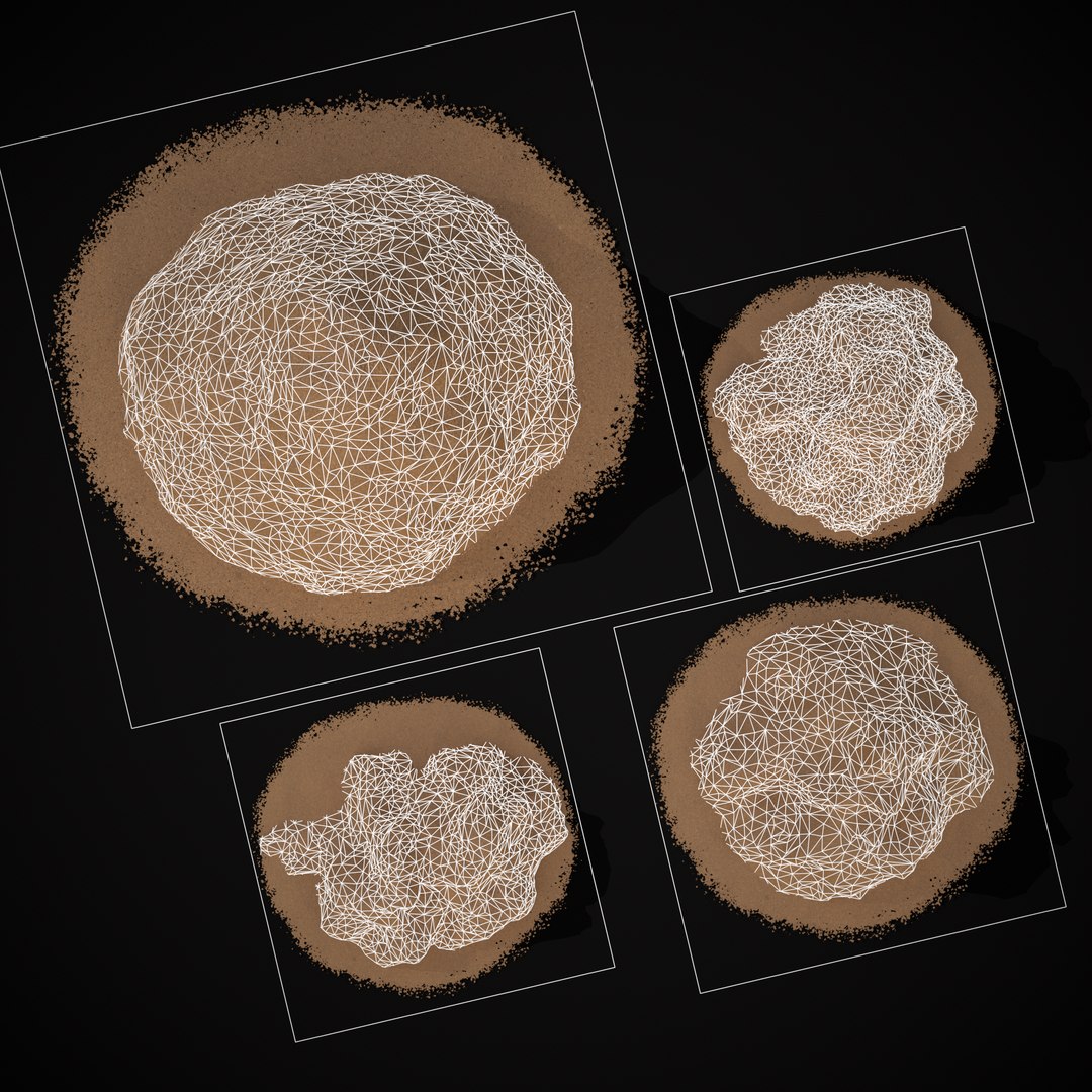 3D Model Wheat Grain Piles - TurboSquid 2035008