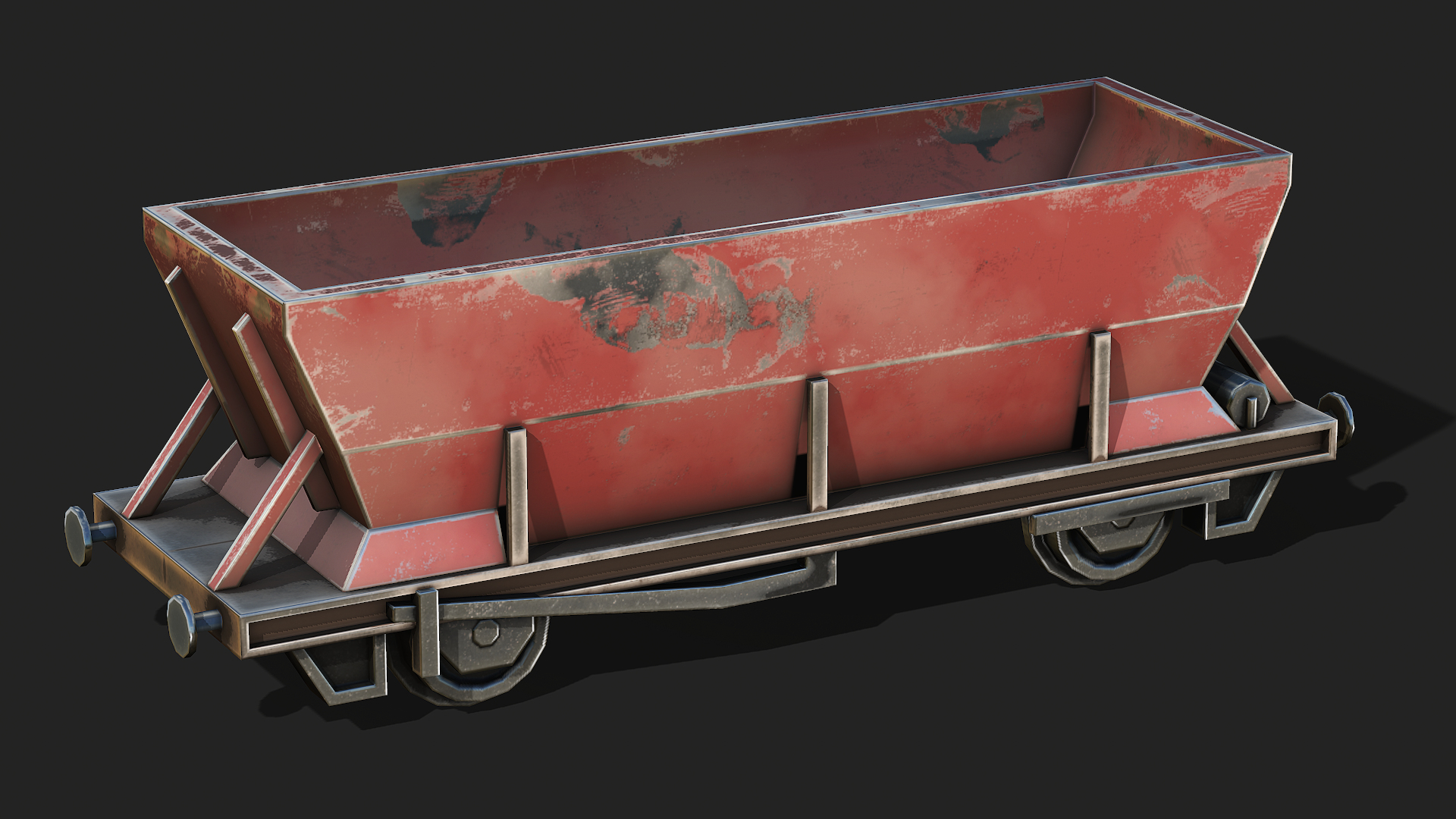 3D Coal Wagon Low Poly Mobile Ready - TurboSquid 2049083