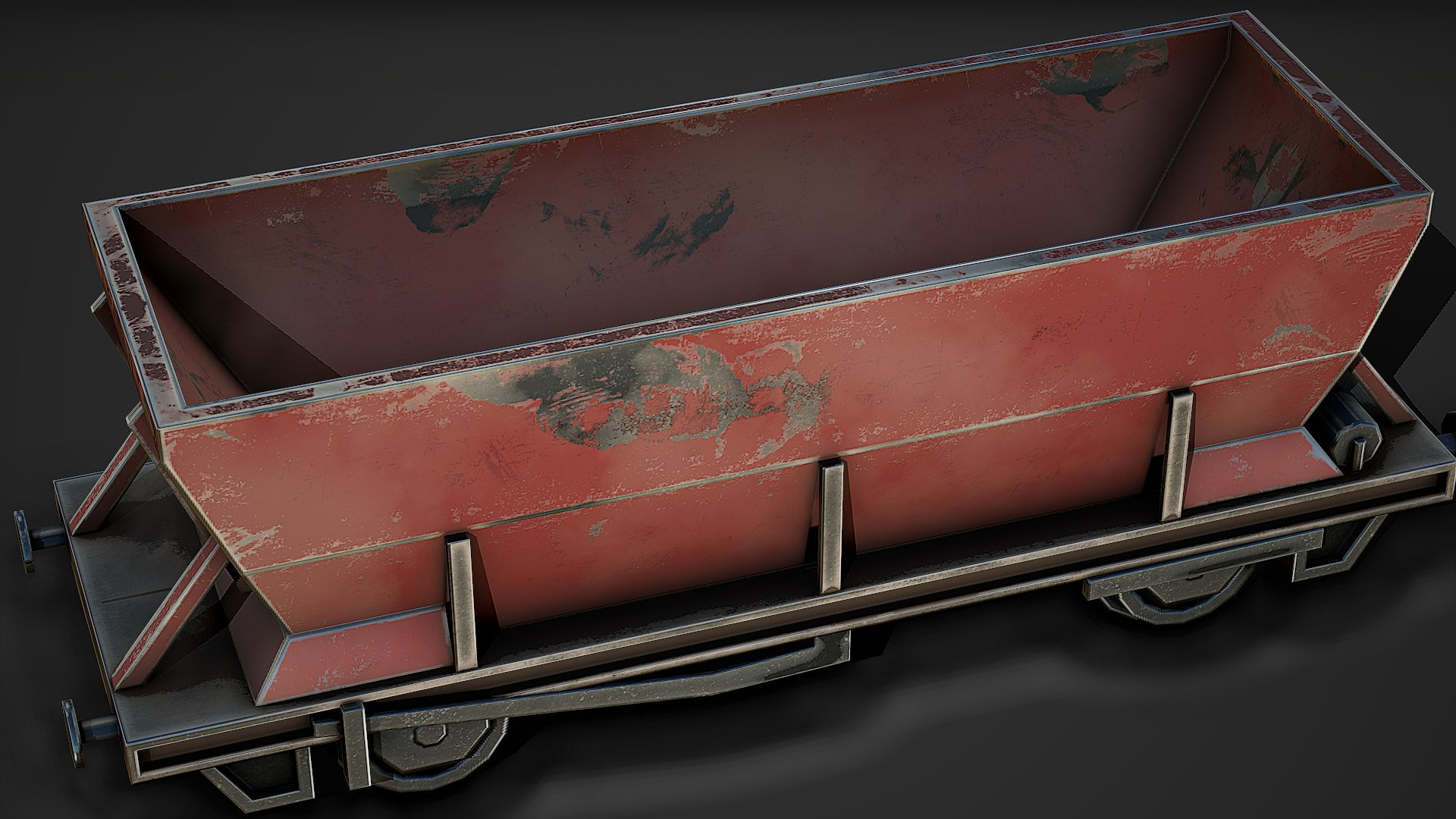 3D Coal Wagon Low Poly Mobile Ready - TurboSquid 2049083