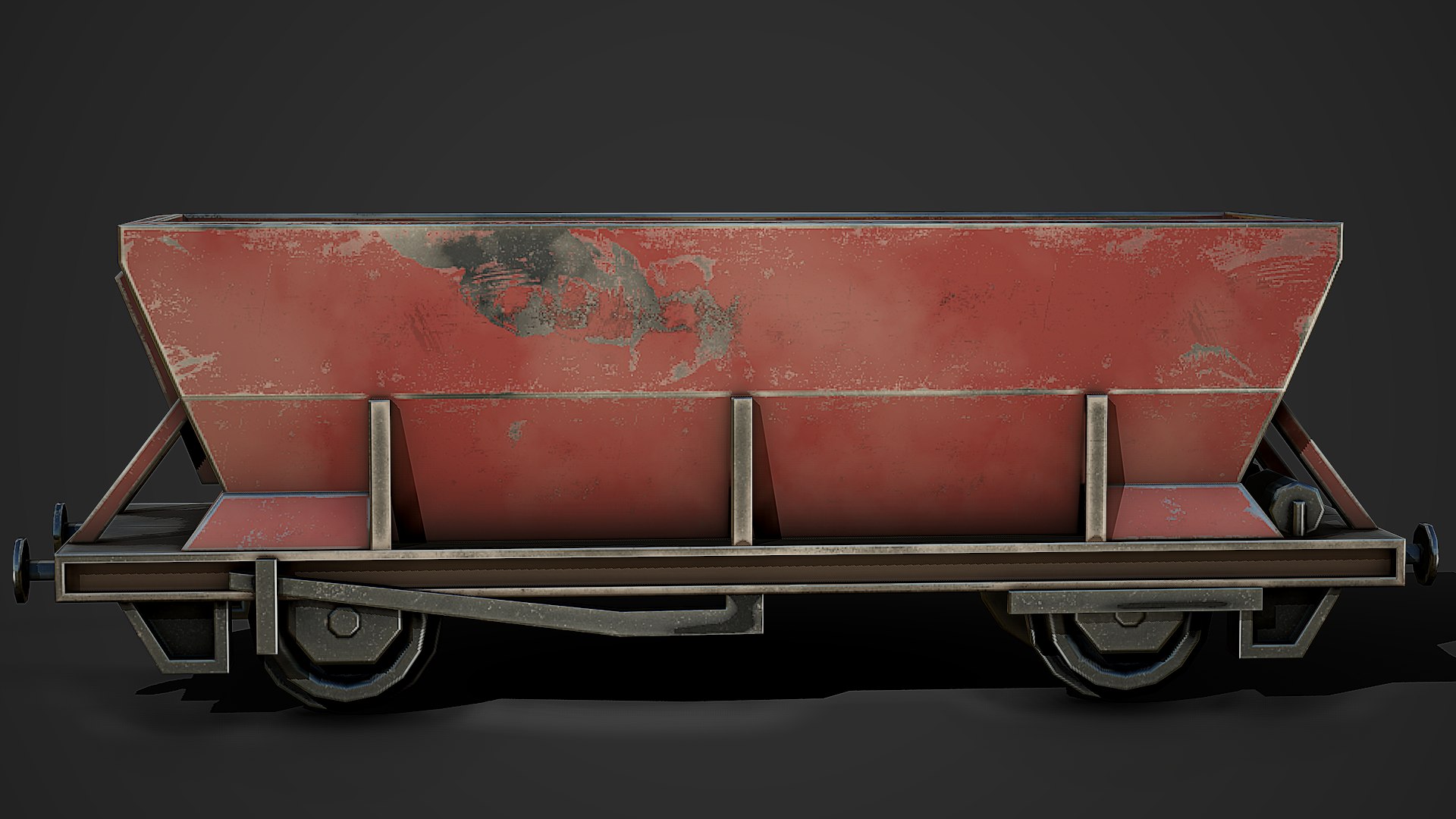 3D Coal Wagon Low Poly Mobile Ready - TurboSquid 2049083