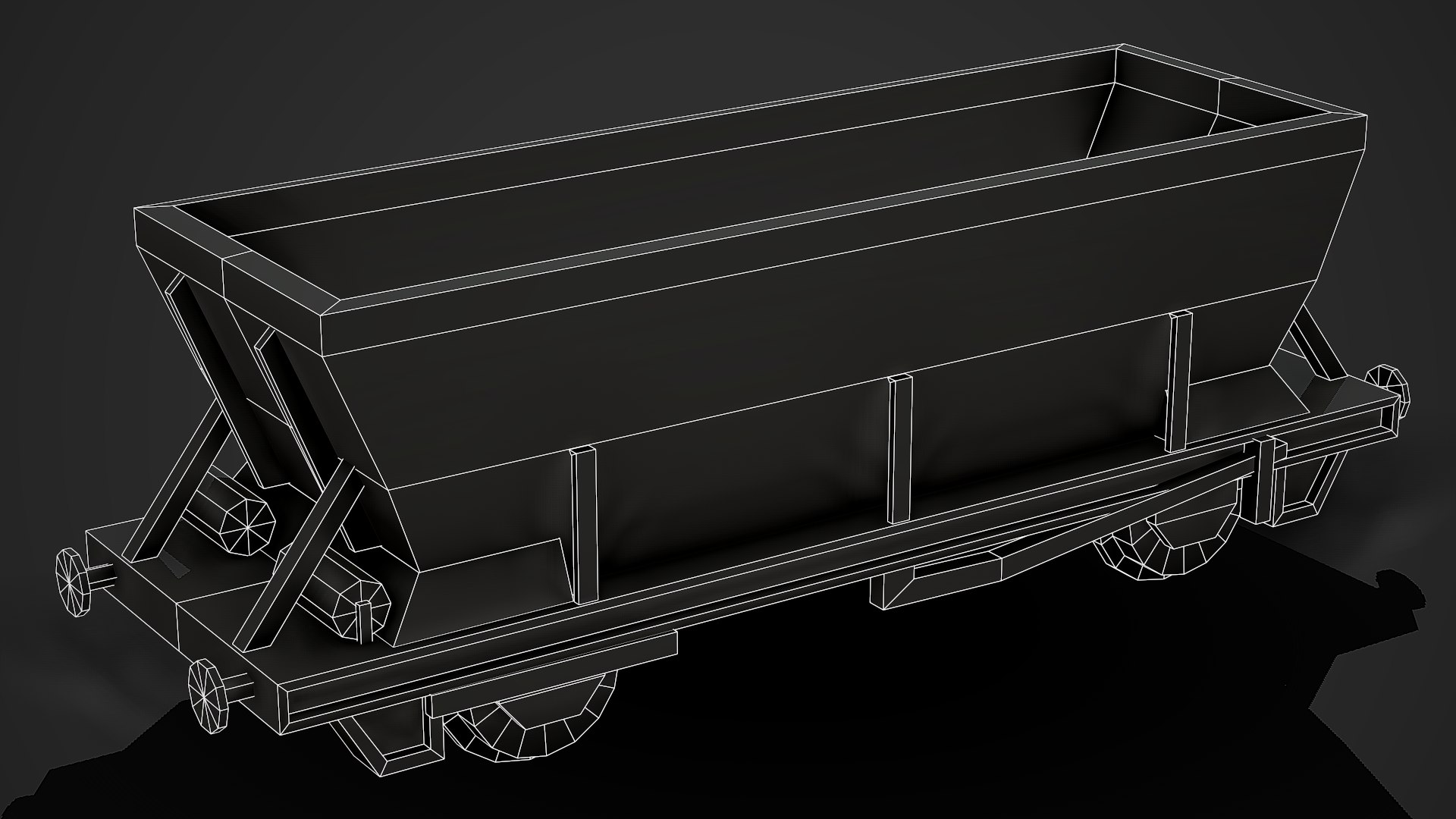 3D Coal Wagon Low Poly Mobile Ready - TurboSquid 2049083