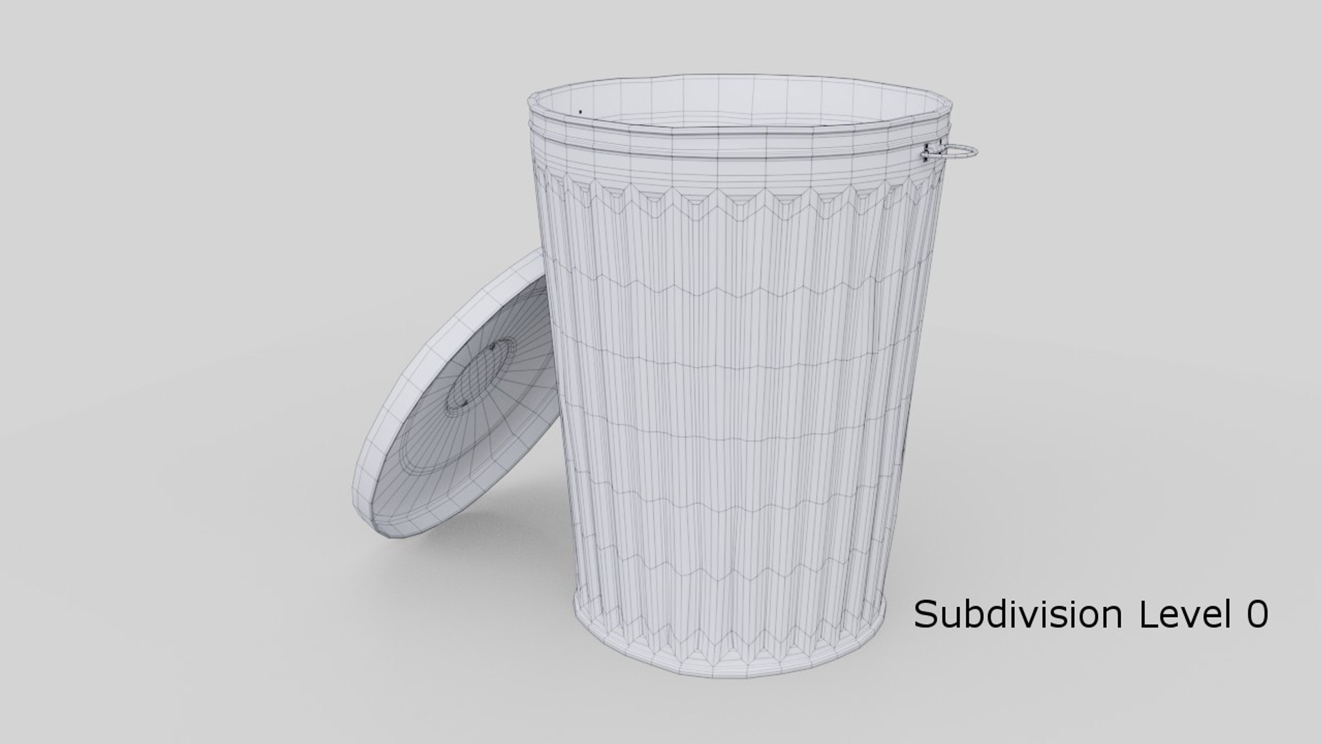 Dustbin 3 Old 3D Model - TurboSquid 1230552