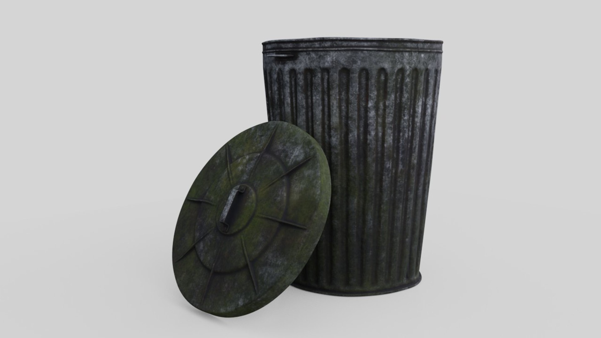 Dustbin 3 Old 3D Model - TurboSquid 1230552