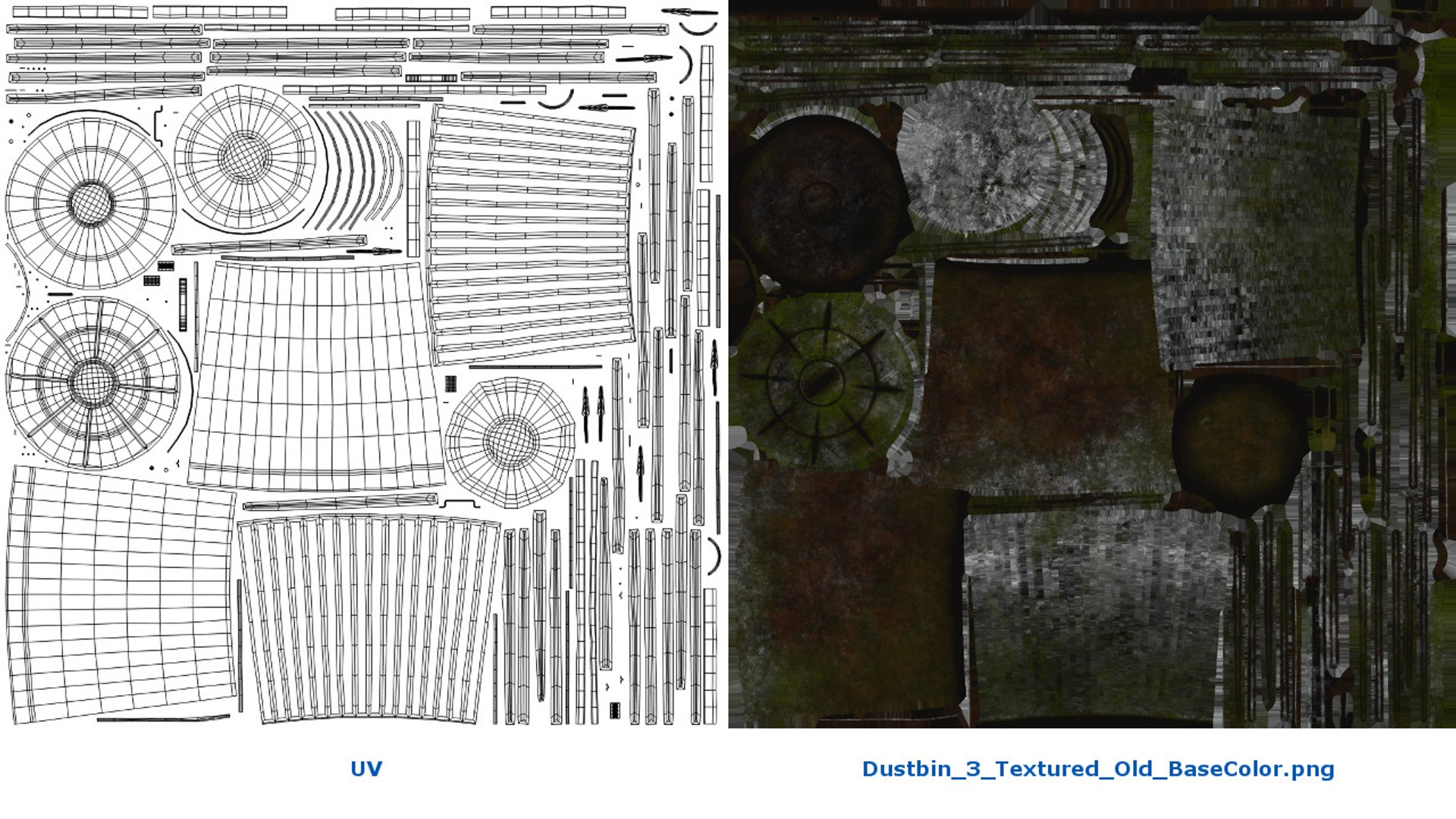 Dustbin 3 Old 3D Model - TurboSquid 1230552