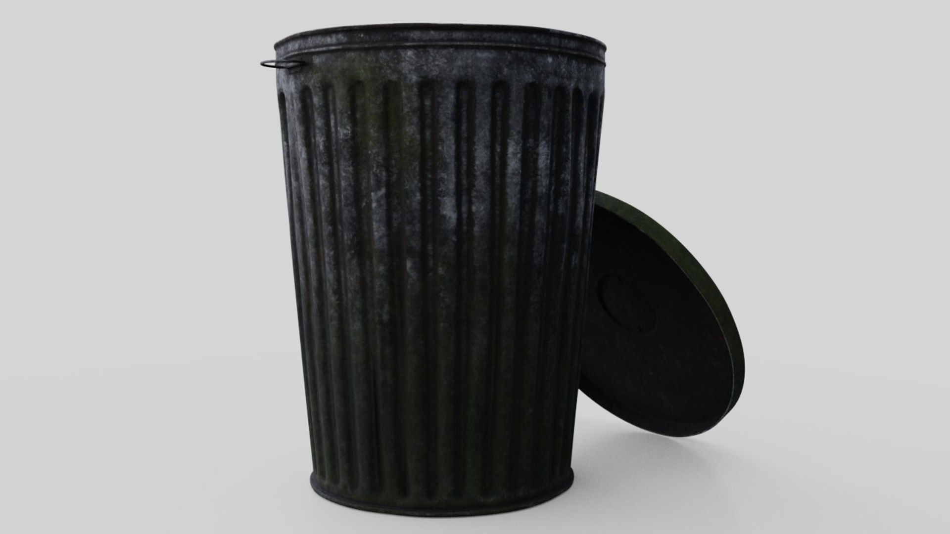 Dustbin 3 Old 3D Model - TurboSquid 1230552