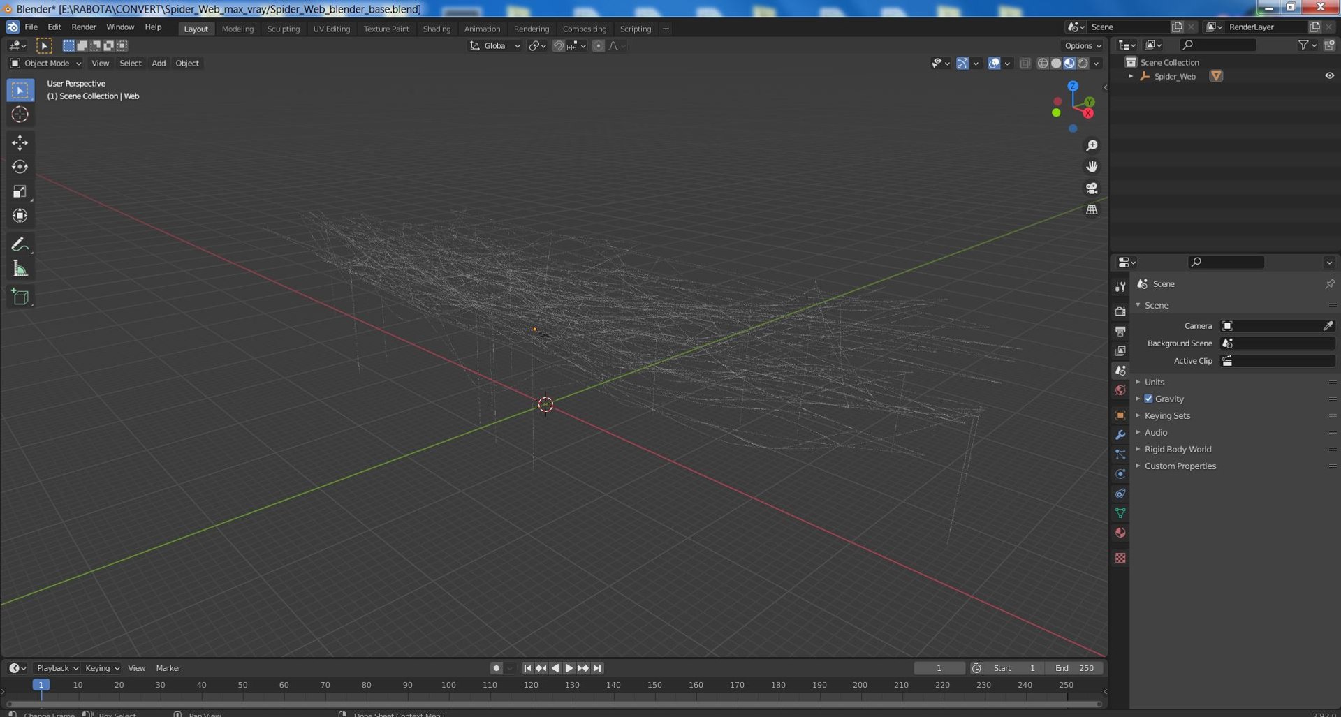 Spider Web 3D Model - TurboSquid 2206578