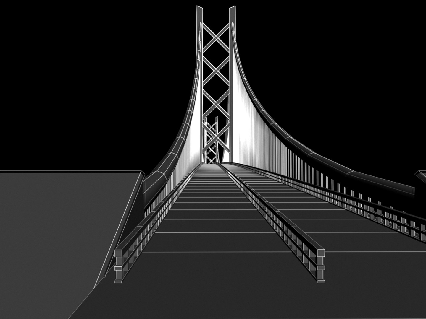 Akashi Bridge 3d Ma